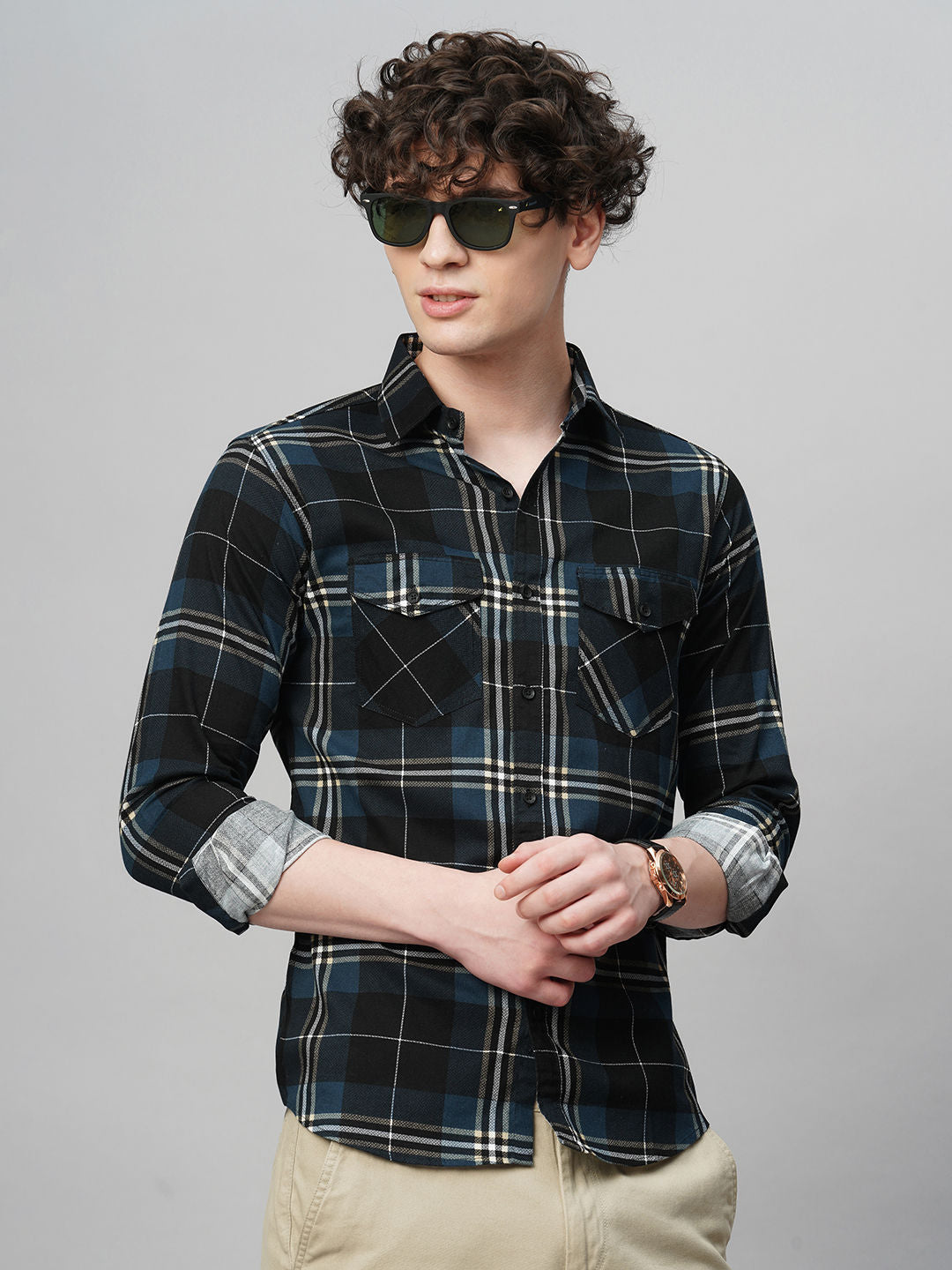 Contemporary Checked Shirts for Men - Walmart.com