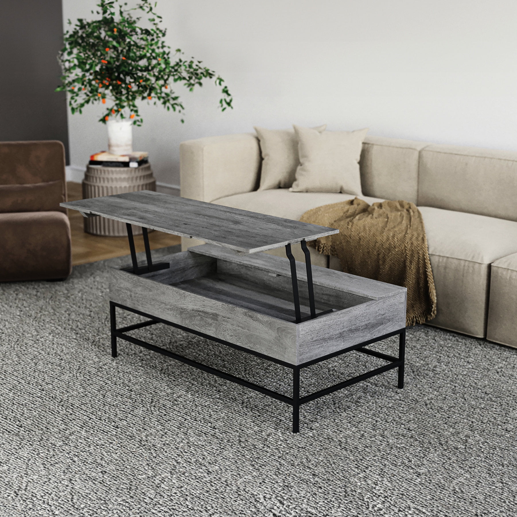 Contemporary Coffee Table with Lift Top Design | In Primary Living ...