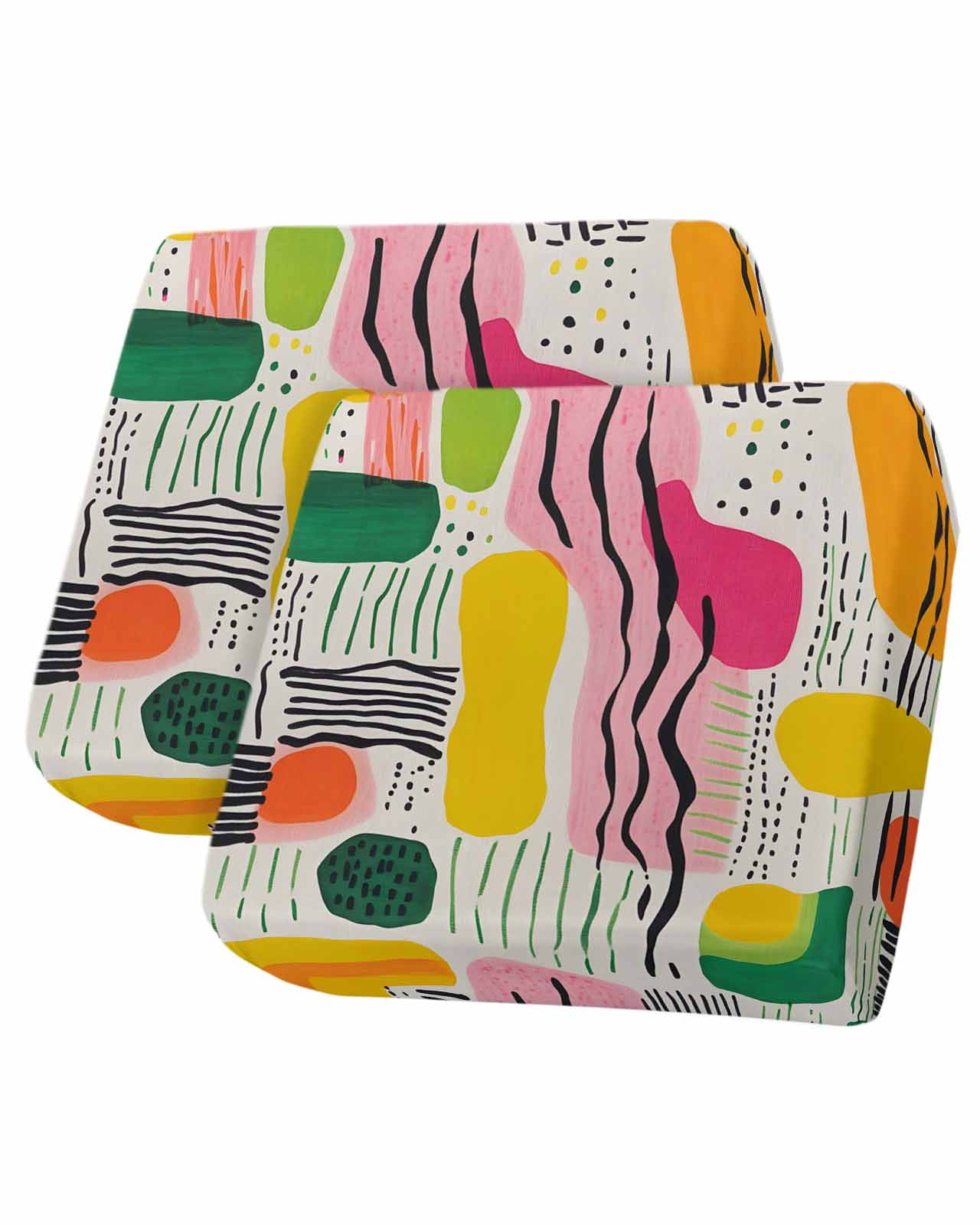 Contemporary Color Block Sofa Couch Cushion Covers Washable, Removable ...