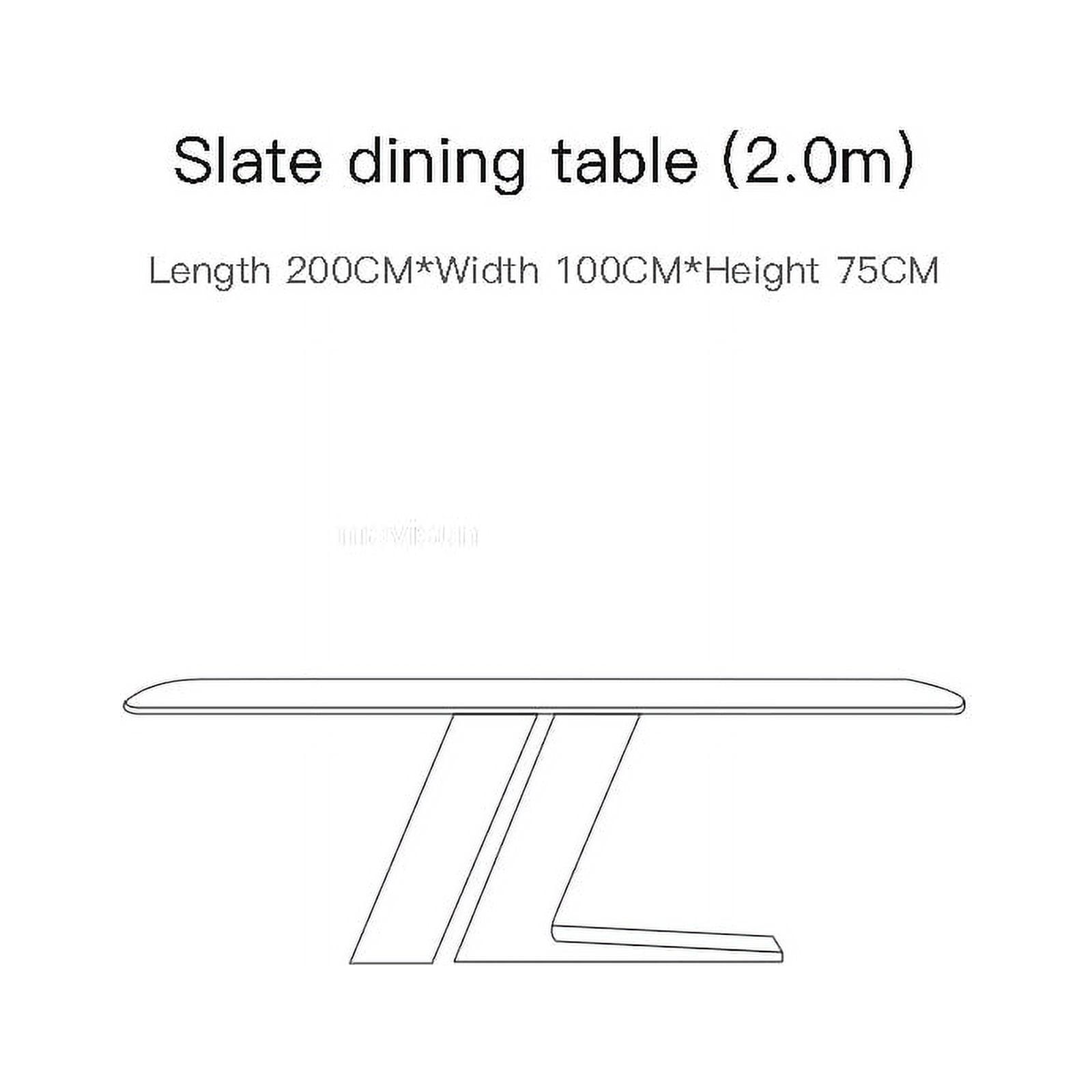 Contemporary Creative Minimalist Large Kitchen Table Set Home Furniture ...