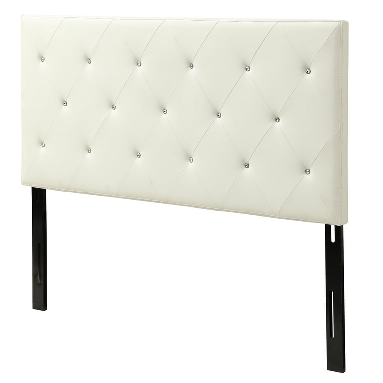 Diamond tufted headboard with crystal buttons store