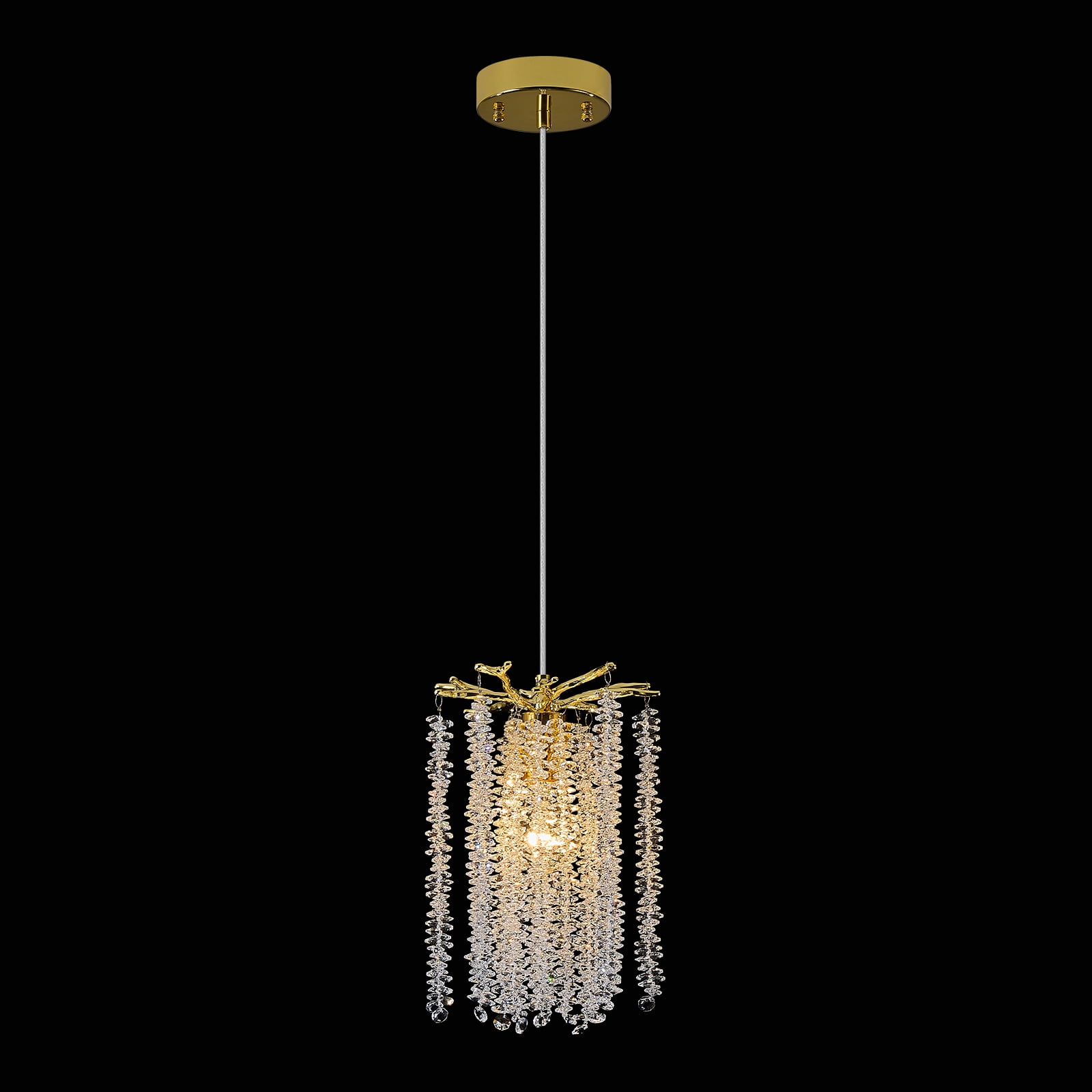 Contemporary Crystal Tree Branch Chandelier Modern Gold Raindrop ...