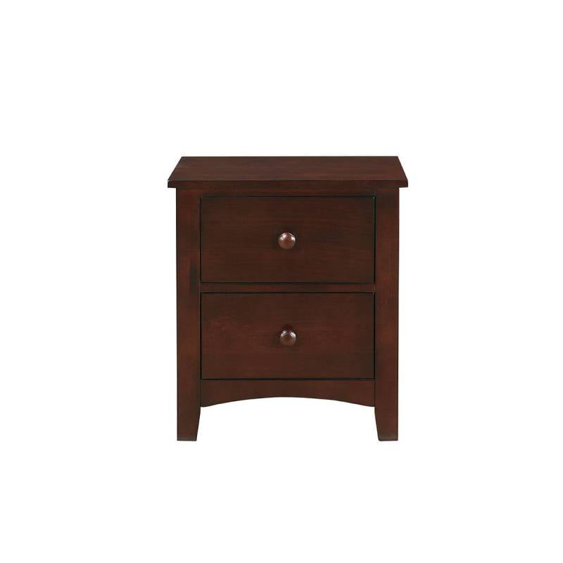Contemporary Dark Oak Finish 1pc Chest of Drawers Plywood Pine Veneer ...
