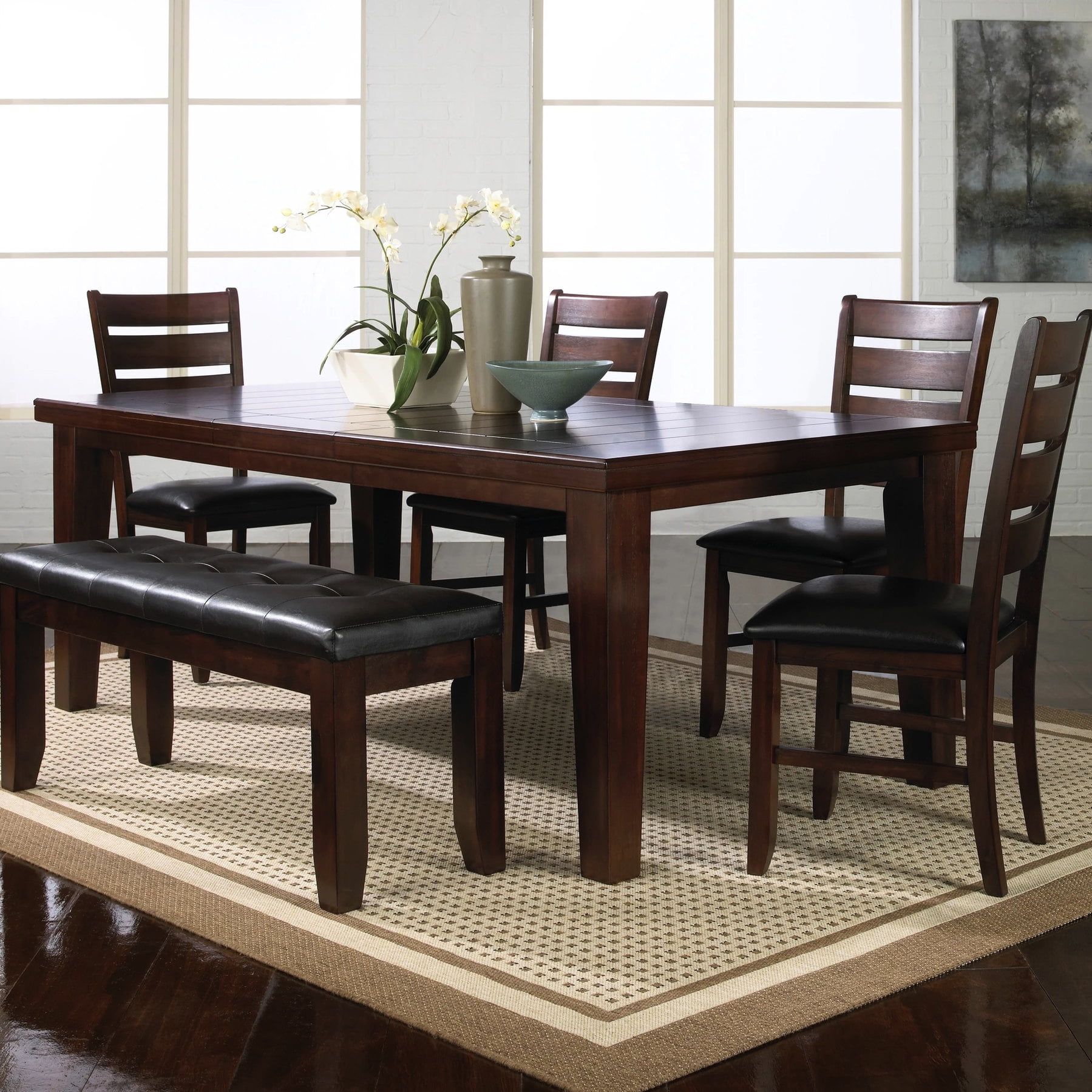 Contemporary Design - 18" Expandable Function - Dining Room Use / Wood ...
