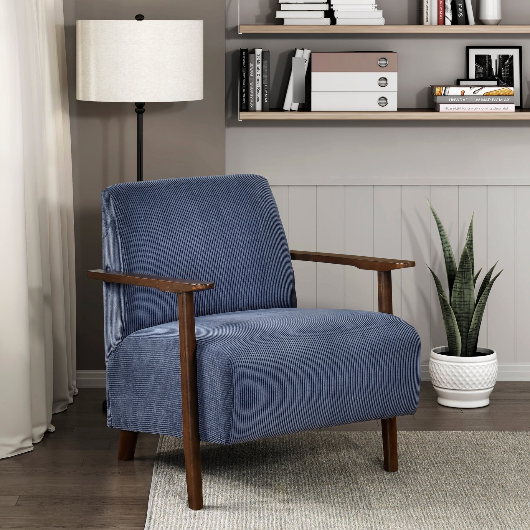 Contemporary Design & Blue Color - Accent Chair for Primary Space ...