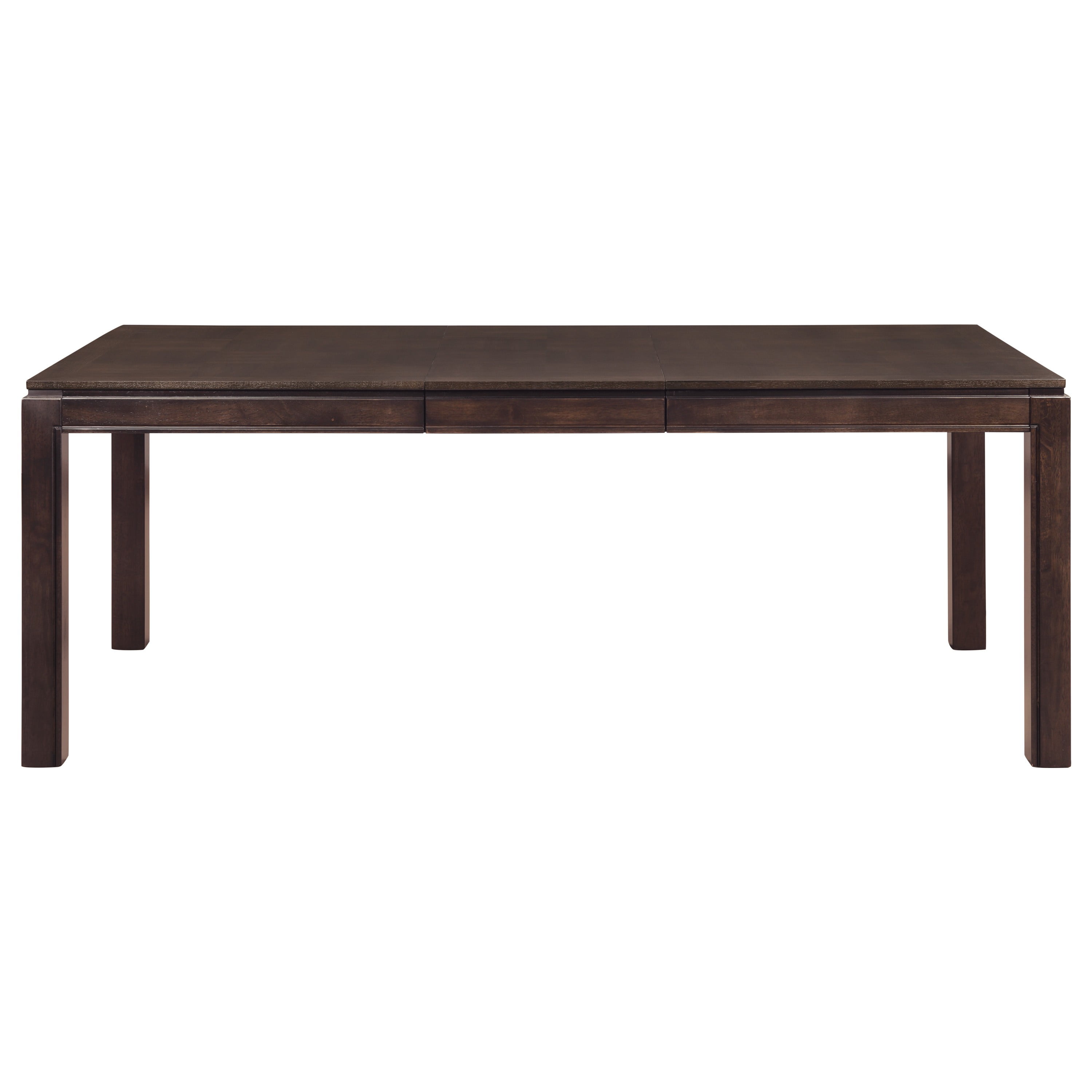 Contemporary Design Dark Brown Finish 1pc Dining Table with Separate ...