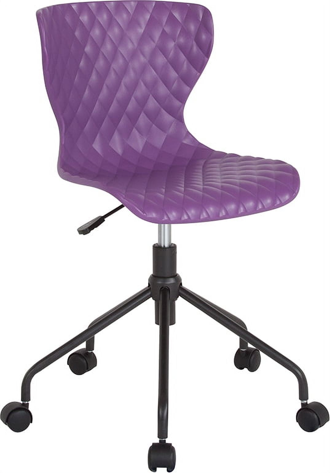 Contemporary Design Purple Plastic Task Office Chair - Walmart.com