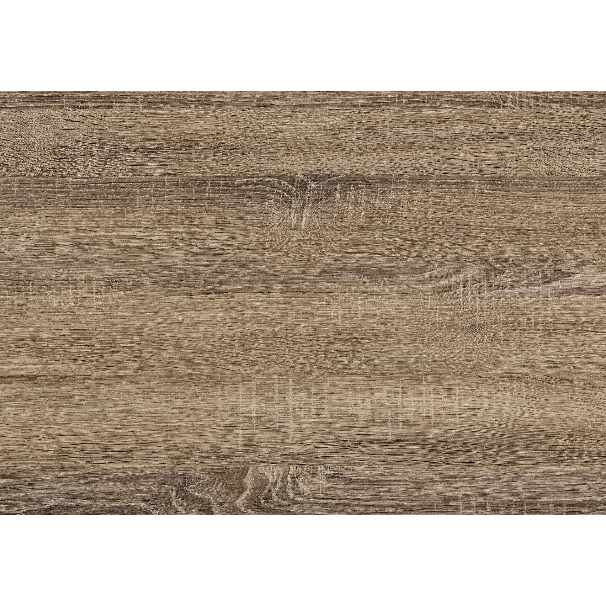 Contemporary Desk With Storage Area, Brown Taupe Laminate, Stable Metal ...