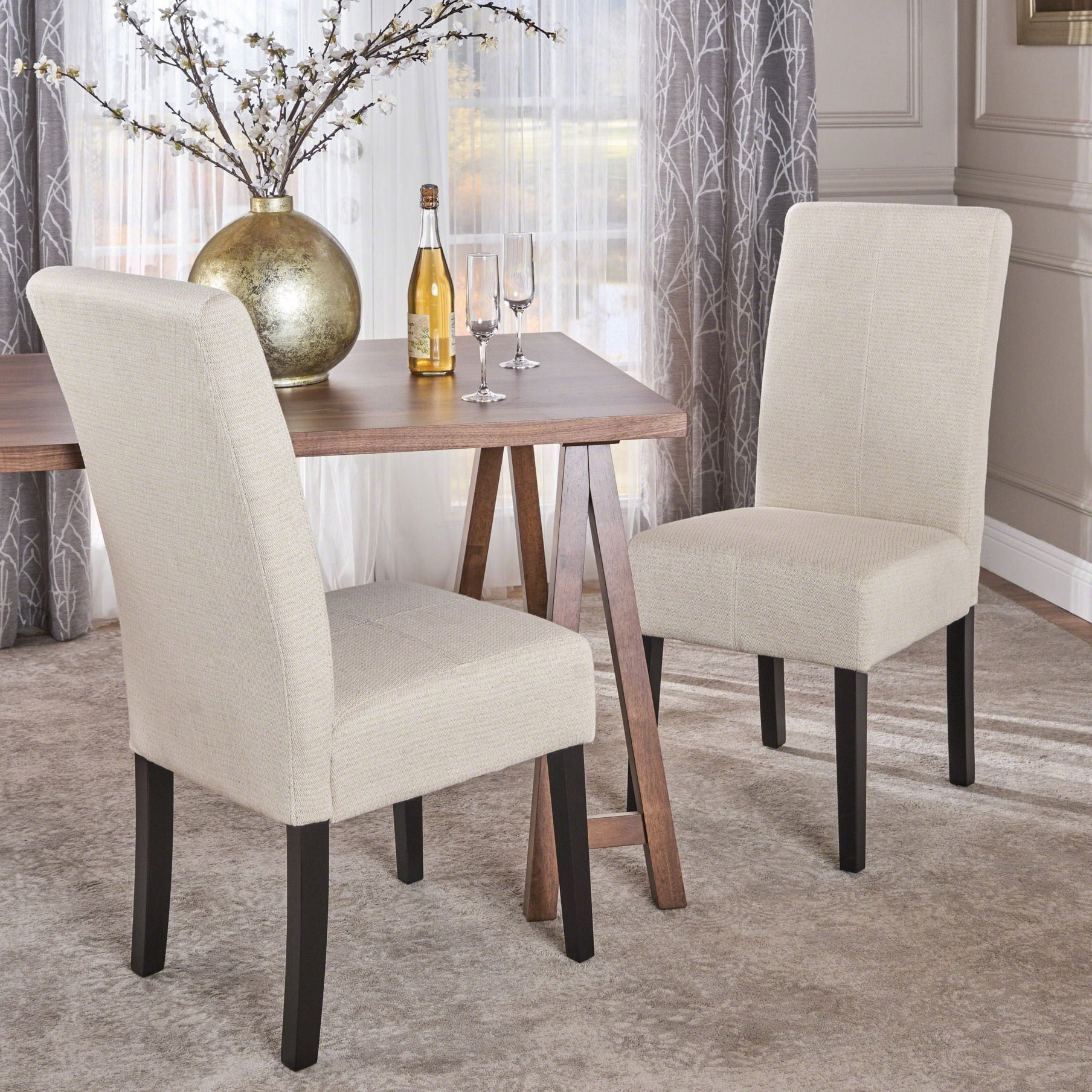 Contemporary Dining Chair Duo | T - Stitch Design for a Tailored Look ...