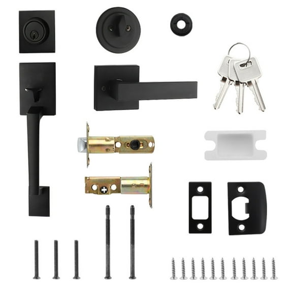 Contemporary Door Handle set Adjustable Spacing Entry Door Handle set ...
