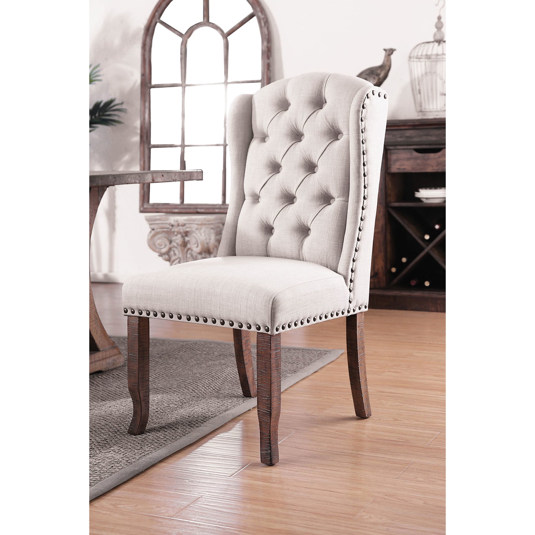 Contemporary Elegance - Wingback Side Chair Design - Dining Room ...