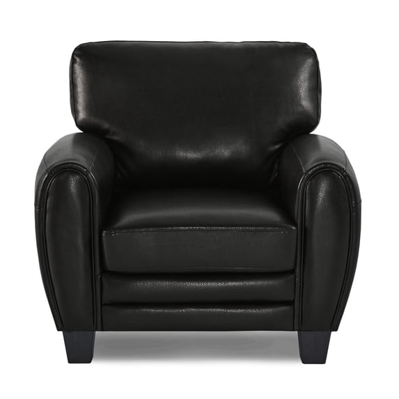 Contemporary Faux Leather Chair | Ideal for Modern Living Room Decor ...