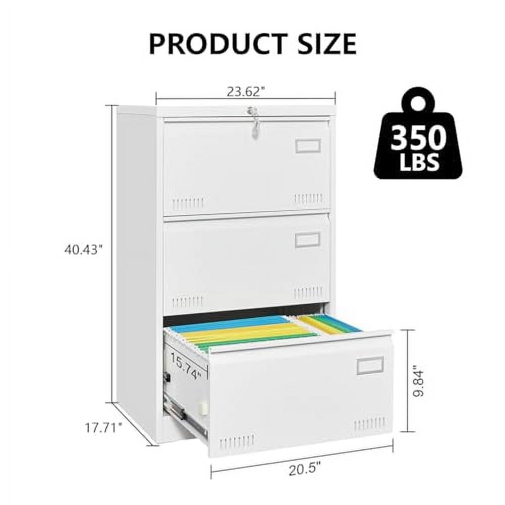 Contemporary Filing Cabinet, Lockable Office Drawer, Lateral File ...