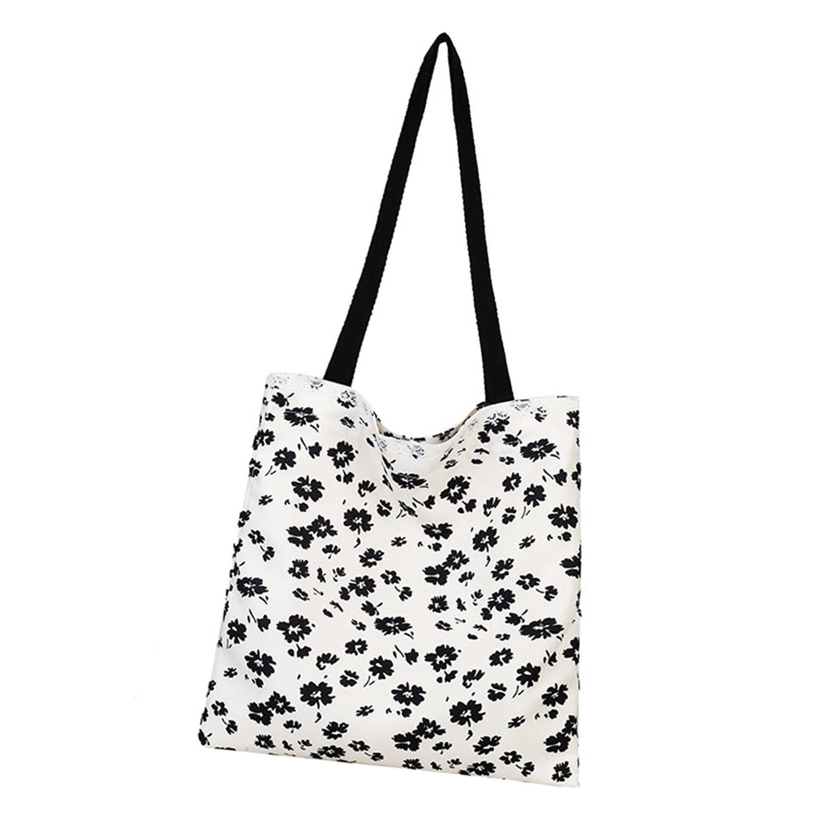Contemporary Floral Pattern Shoulder Handbag Tear Resistant Fabric ...