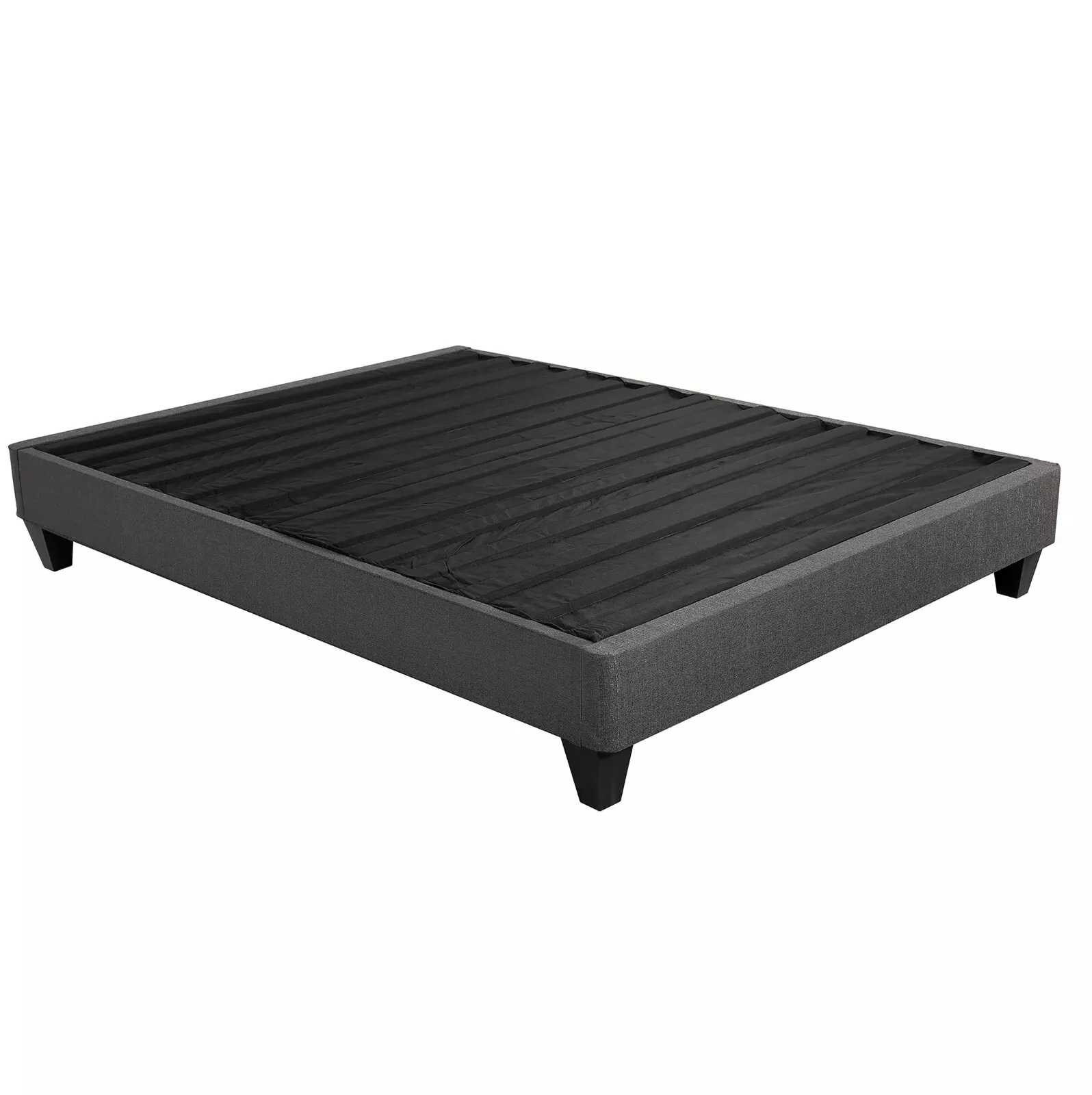 Contemporary Full Size Mattress Foundation Platform Bed Base ...
