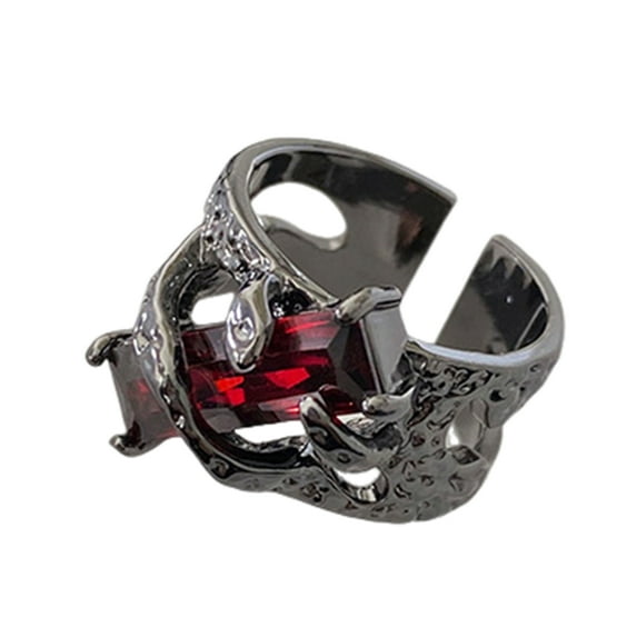 Contemporary Gemstones Embedded Rings in Fluid Laval Design Stylish ...