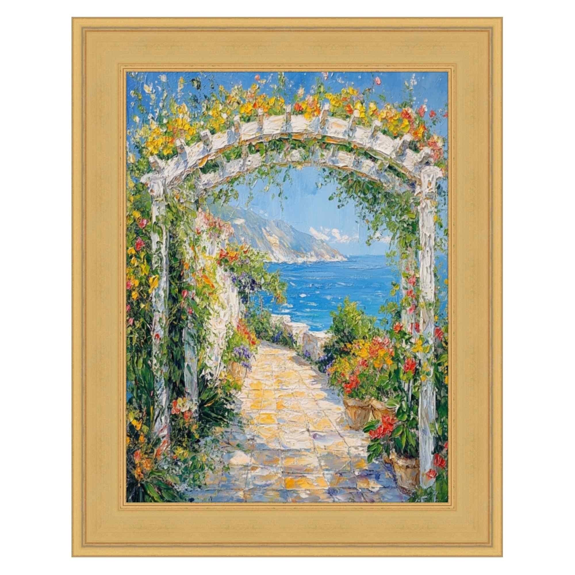 Contemporary Gold Leaf Flat Picture Frame 30x30 frame - Walmart.com