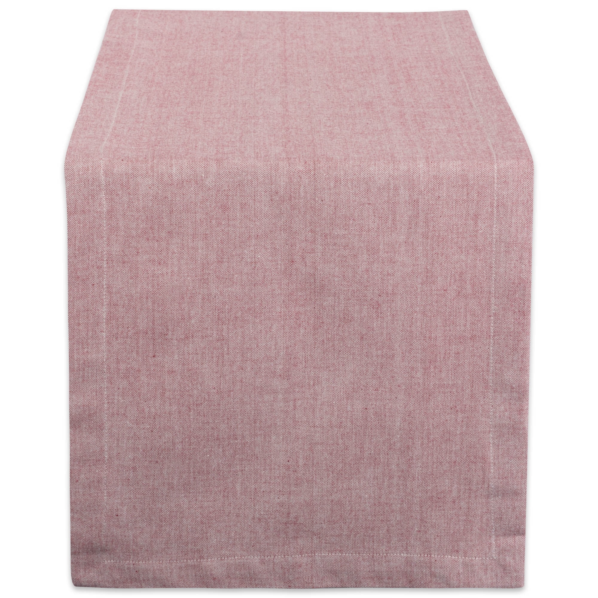 Contemporary Home Living 108" Barn Red Solid Rectangular Table Runner ...