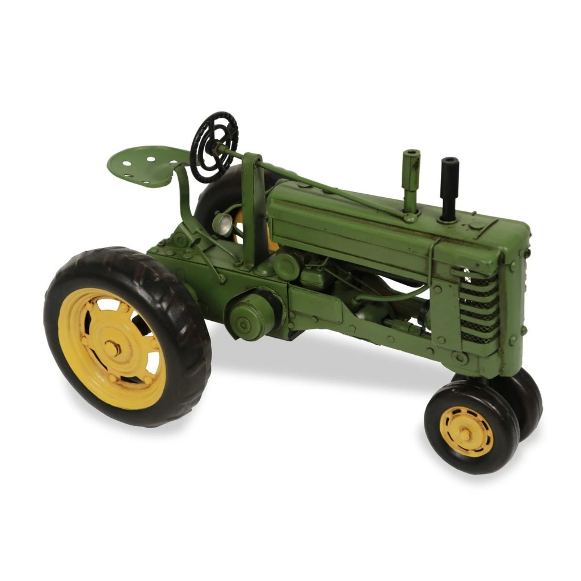 Contemporary Home Living 11.5" Green and Gold Antique Classic Farm ...