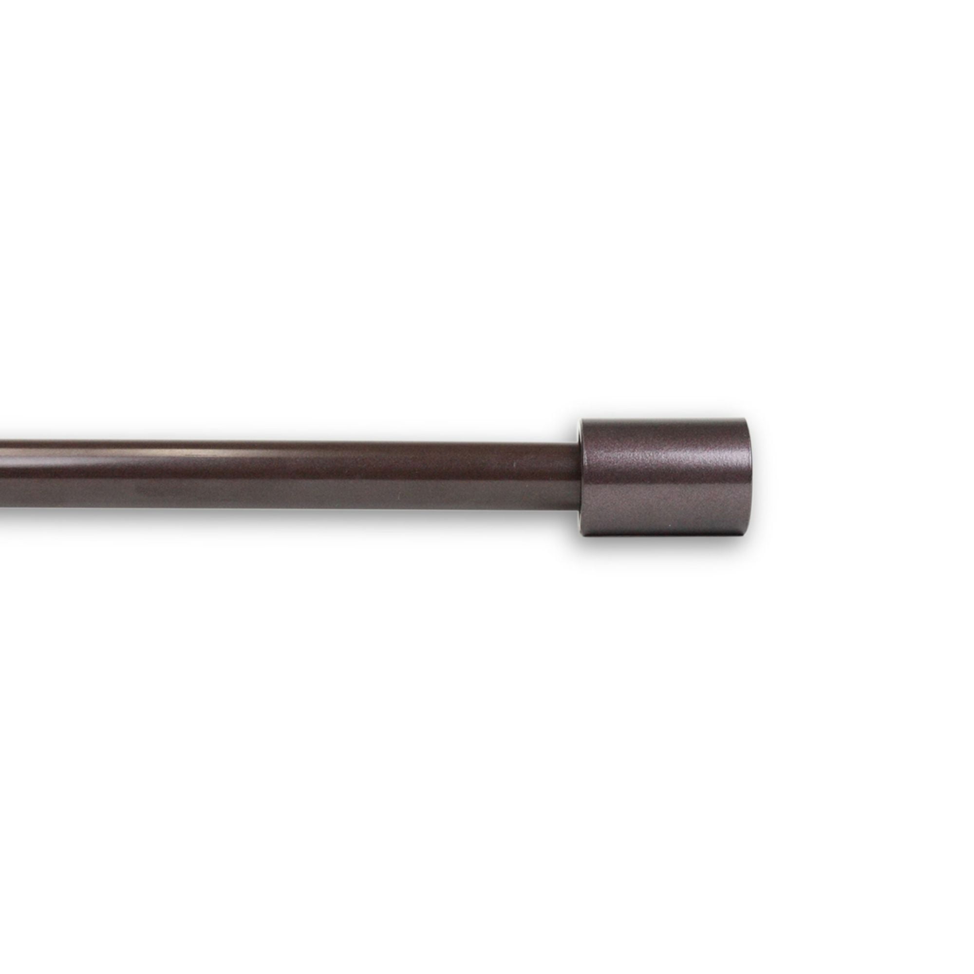 Contemporary Home Living 123" Cocoa Contemporary Curtain Rod with ...
