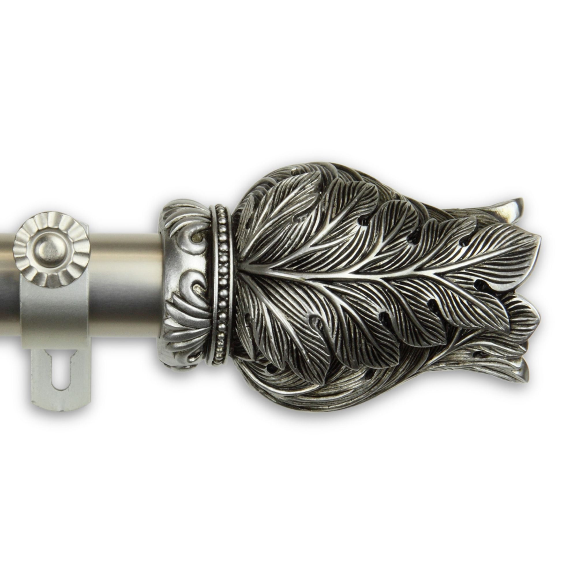 Contemporary Home Living 126.25" Silver Solid Contemporary Single ...