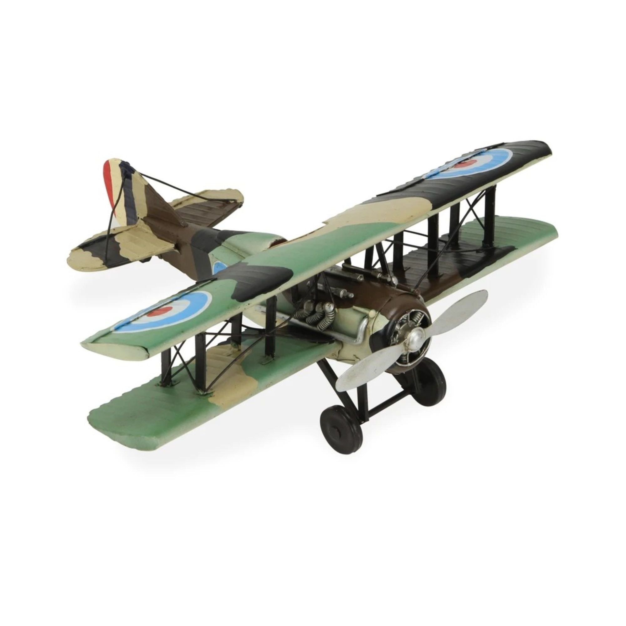 Contemporary Home Living 13.5" Green and Brown Antique Aviation ...