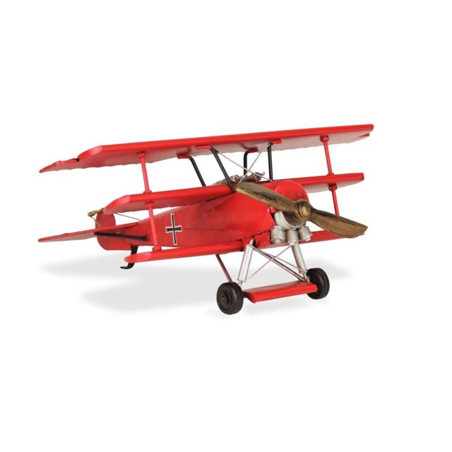 Contemporary Home Living 14.5" Red World War 1 Red Baron Triplane ...