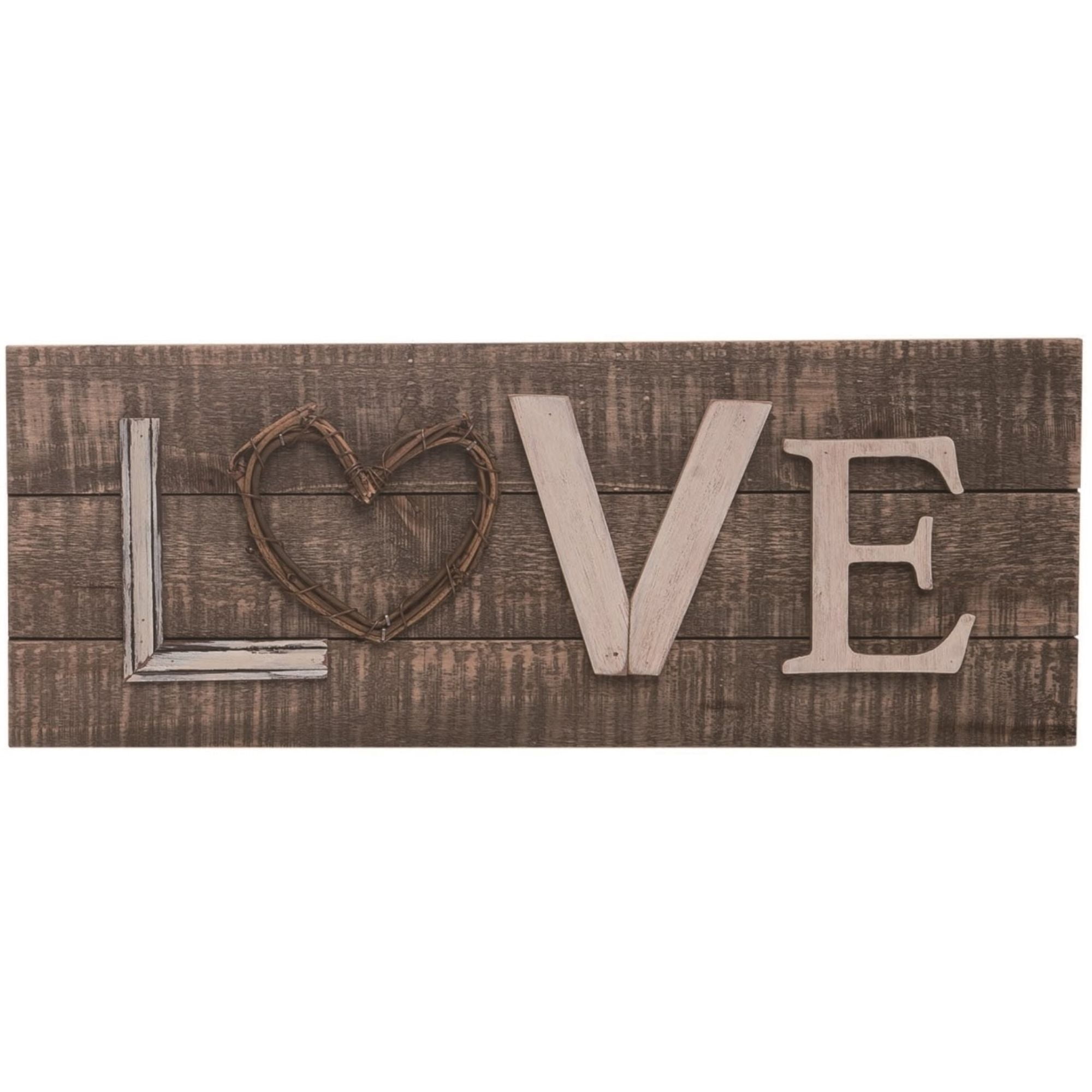 Contemporary Home Living 15.5" Brown Contemporary Valentine's Day Love ...