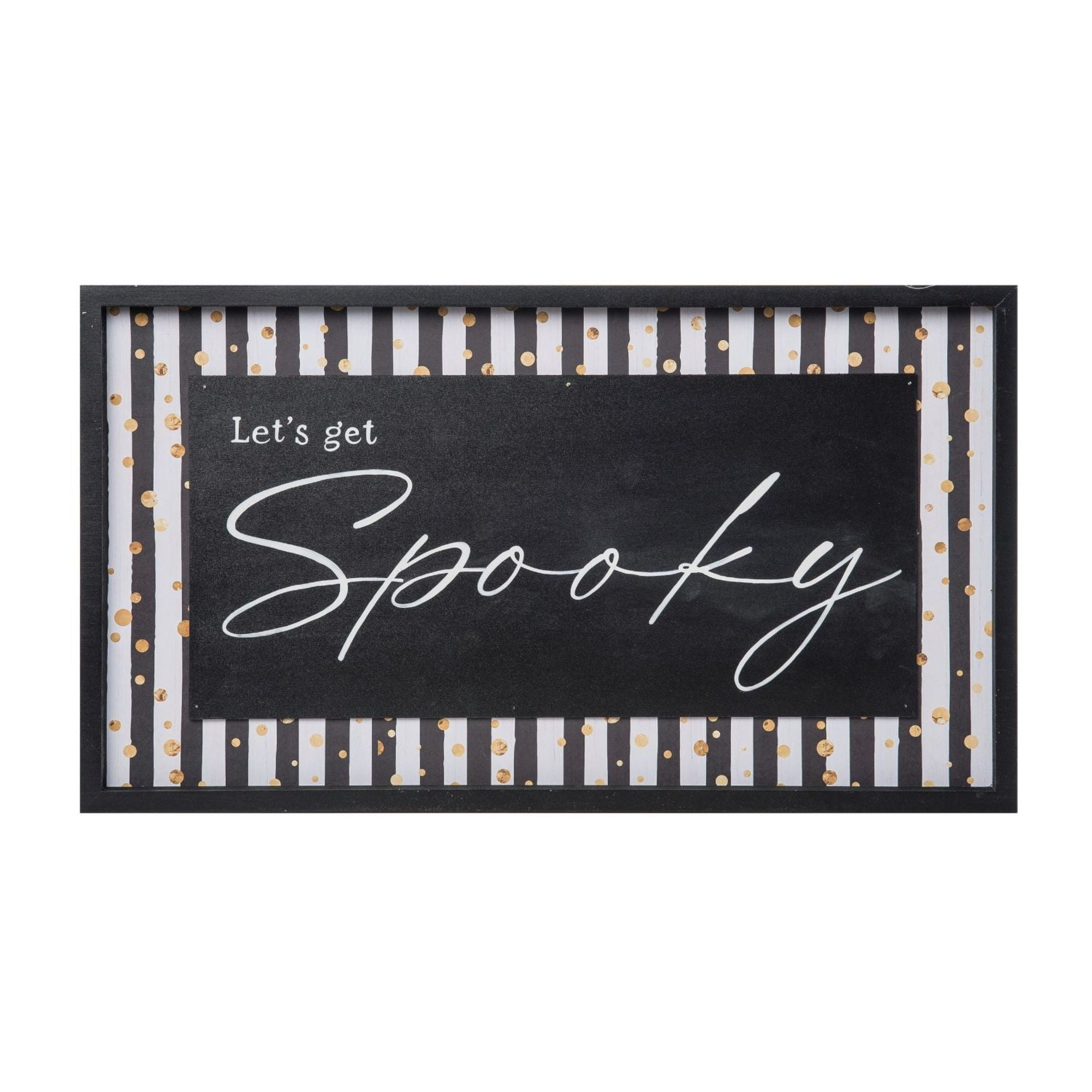 Contemporary Home Living 20" Let's Get Spooky Framed Halloween Wall ...