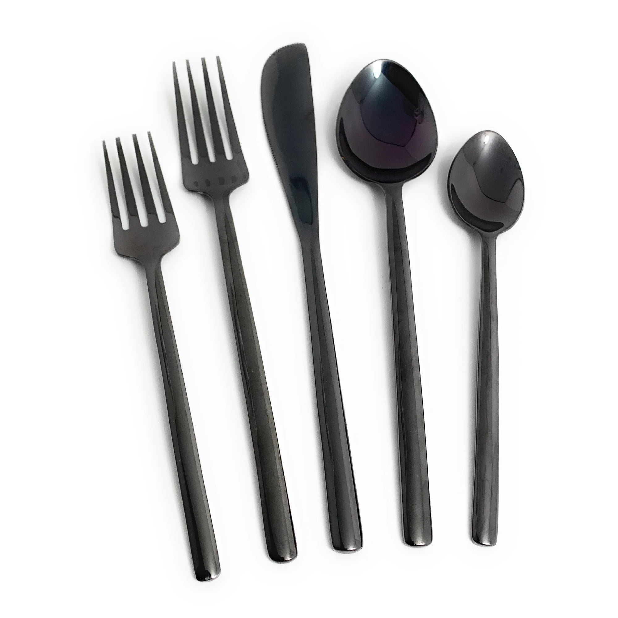 Contemporary Home Living Stainless Steel Four Service Flatware Set ...