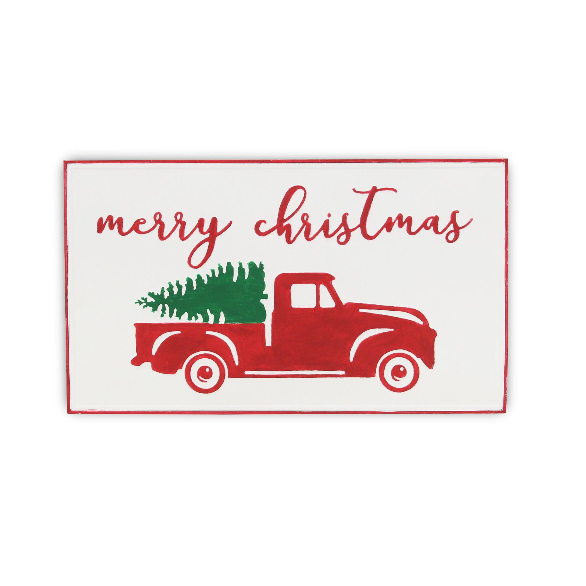 Contemporary Home Living 23.25" White and Red Handcrafted Christmas ...