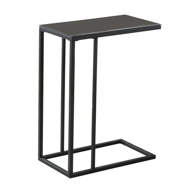 Contemporary Home Living 24" Black Rectangular Accent End Table with ...
