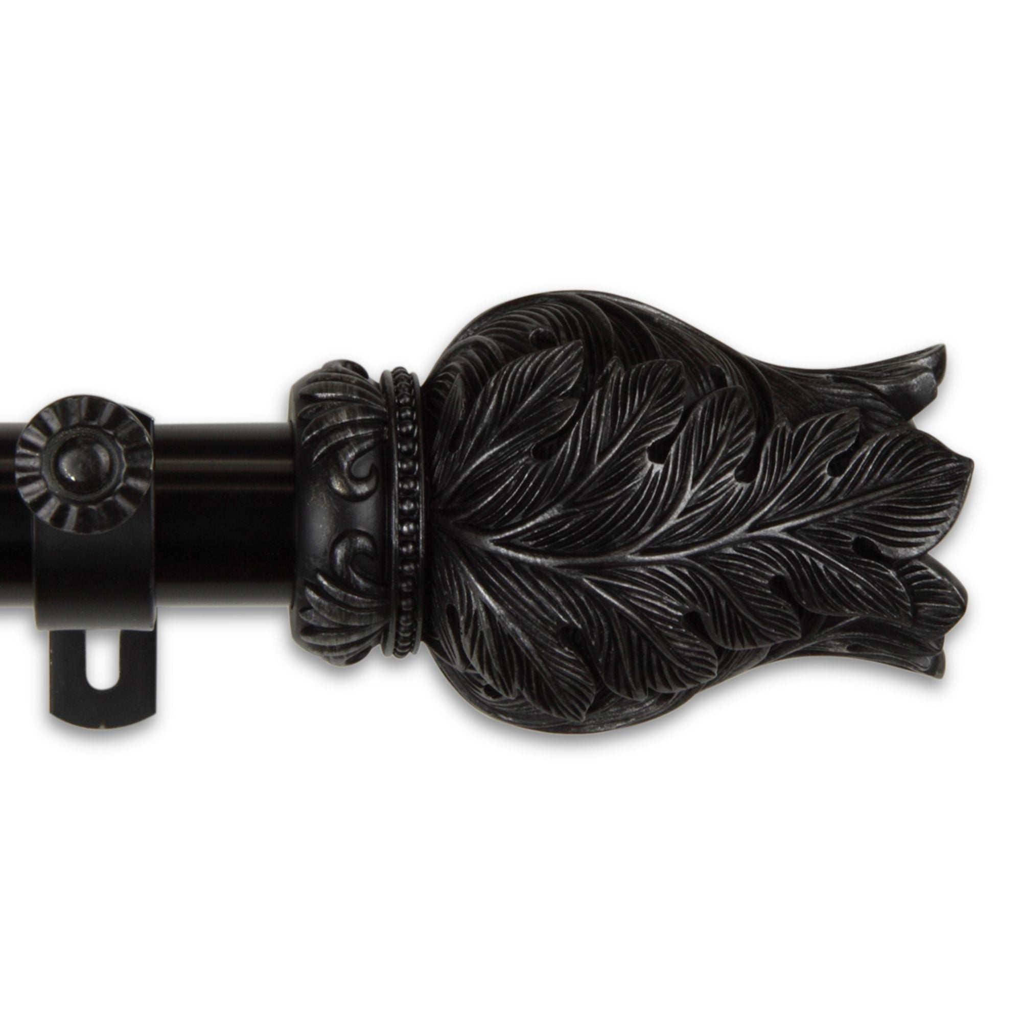 Contemporary Home Living 246.25" Black Solid Contemporary Single ...