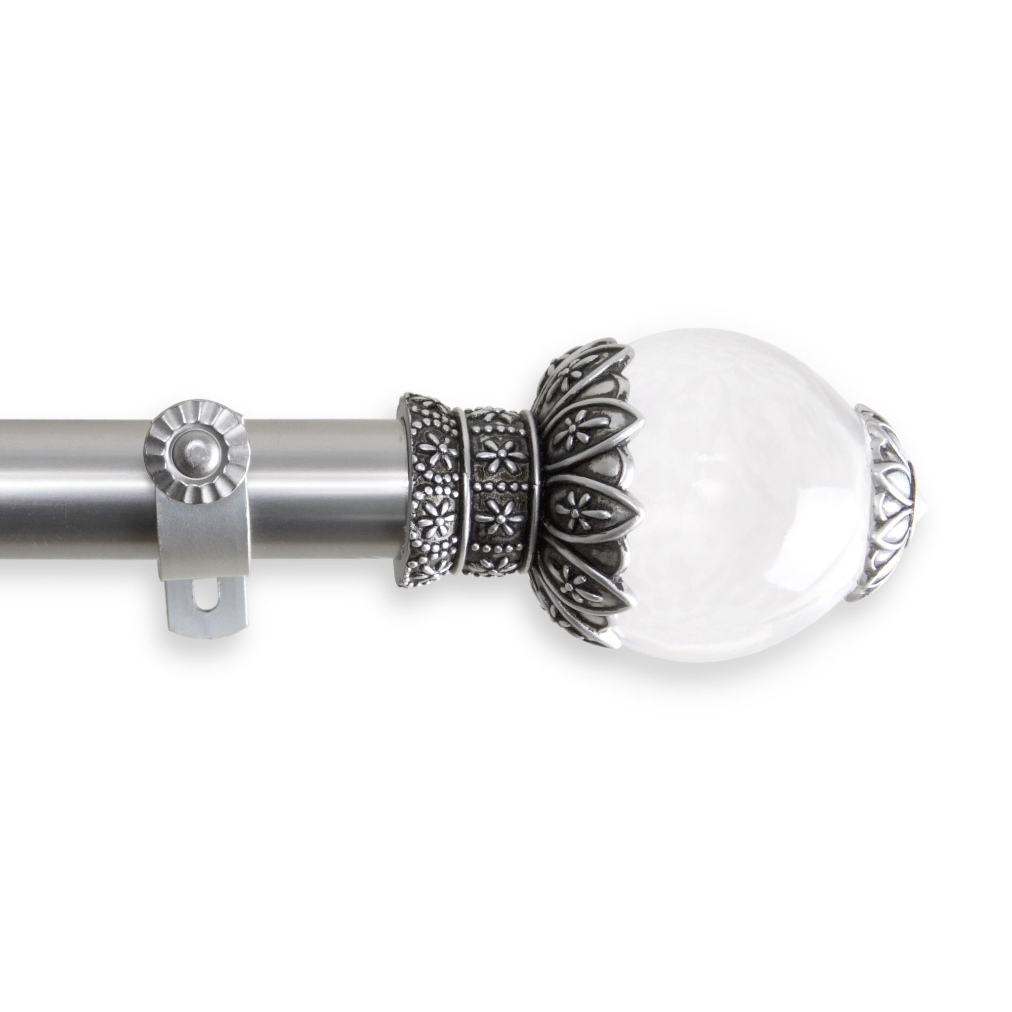 Contemporary Home Living 246.25" Silver and White Ray Contemporary ...