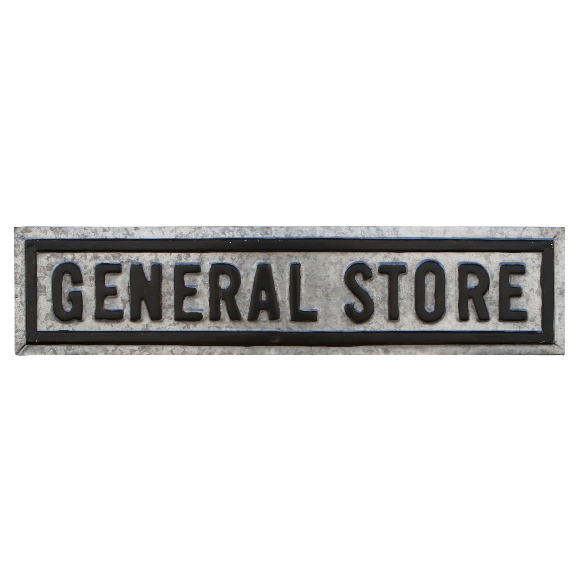 Contemporary Home Living 36.5" Black and Silver General Store Wall Sign ...