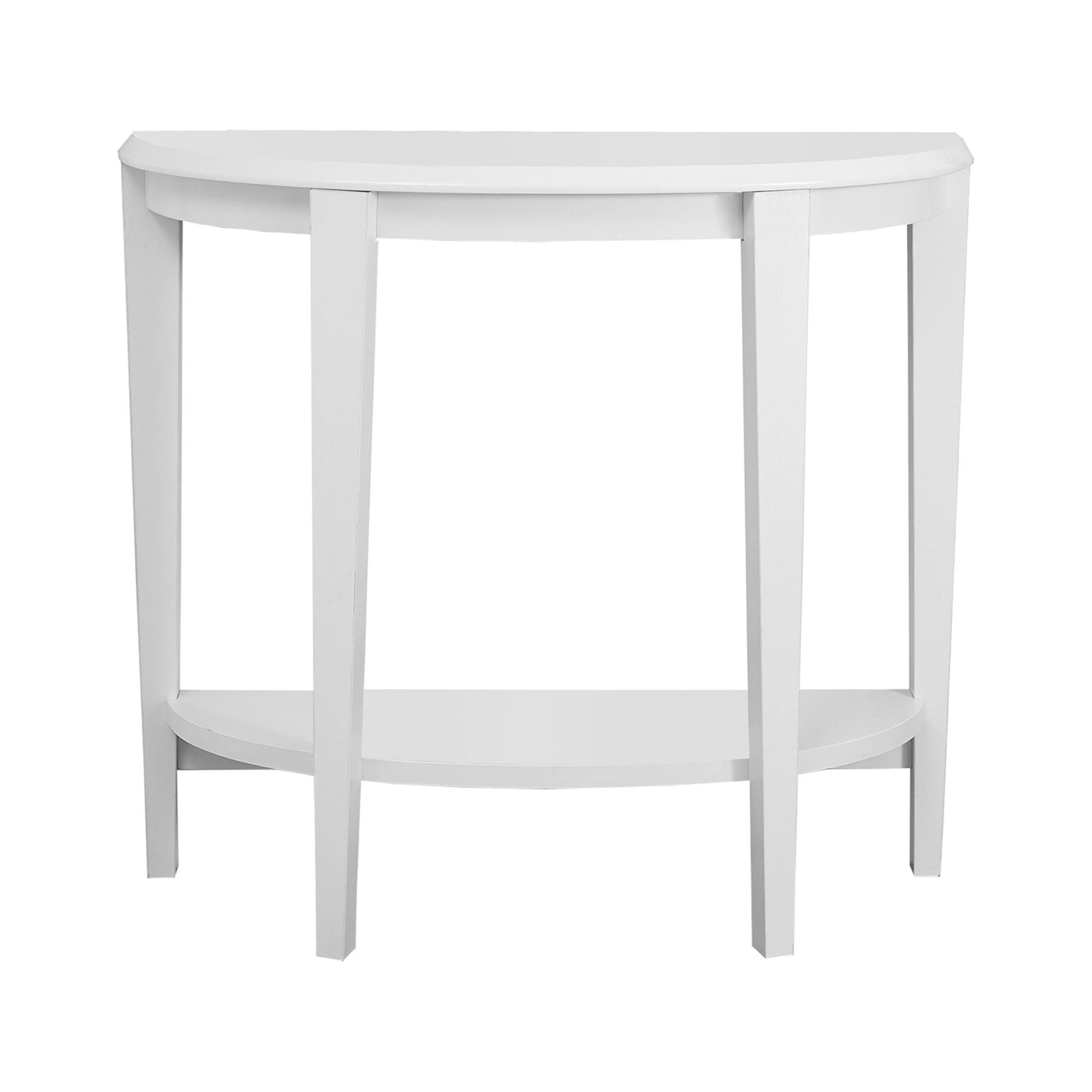 Contemporary Home Living 36" White Solid Accent Table with Sturdy ...