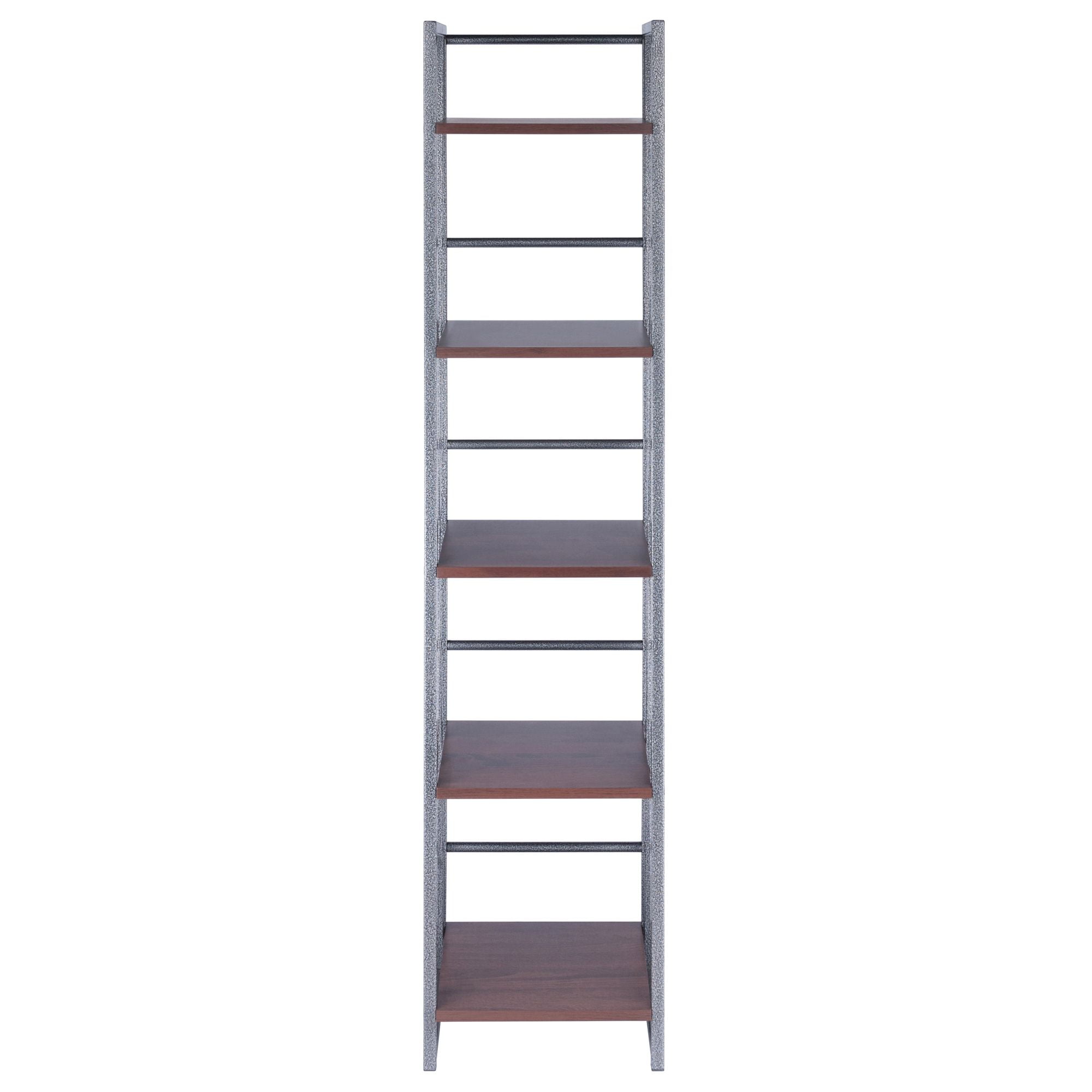 Contemporary Home Living 5 Tier Tall Storage Shelf - 61.5" - Graphite ...