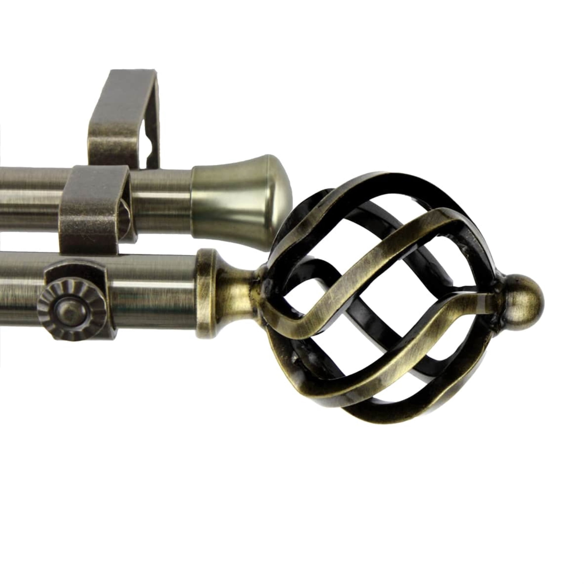 Roman Double Curtain Rod 13/16 inch 28-48