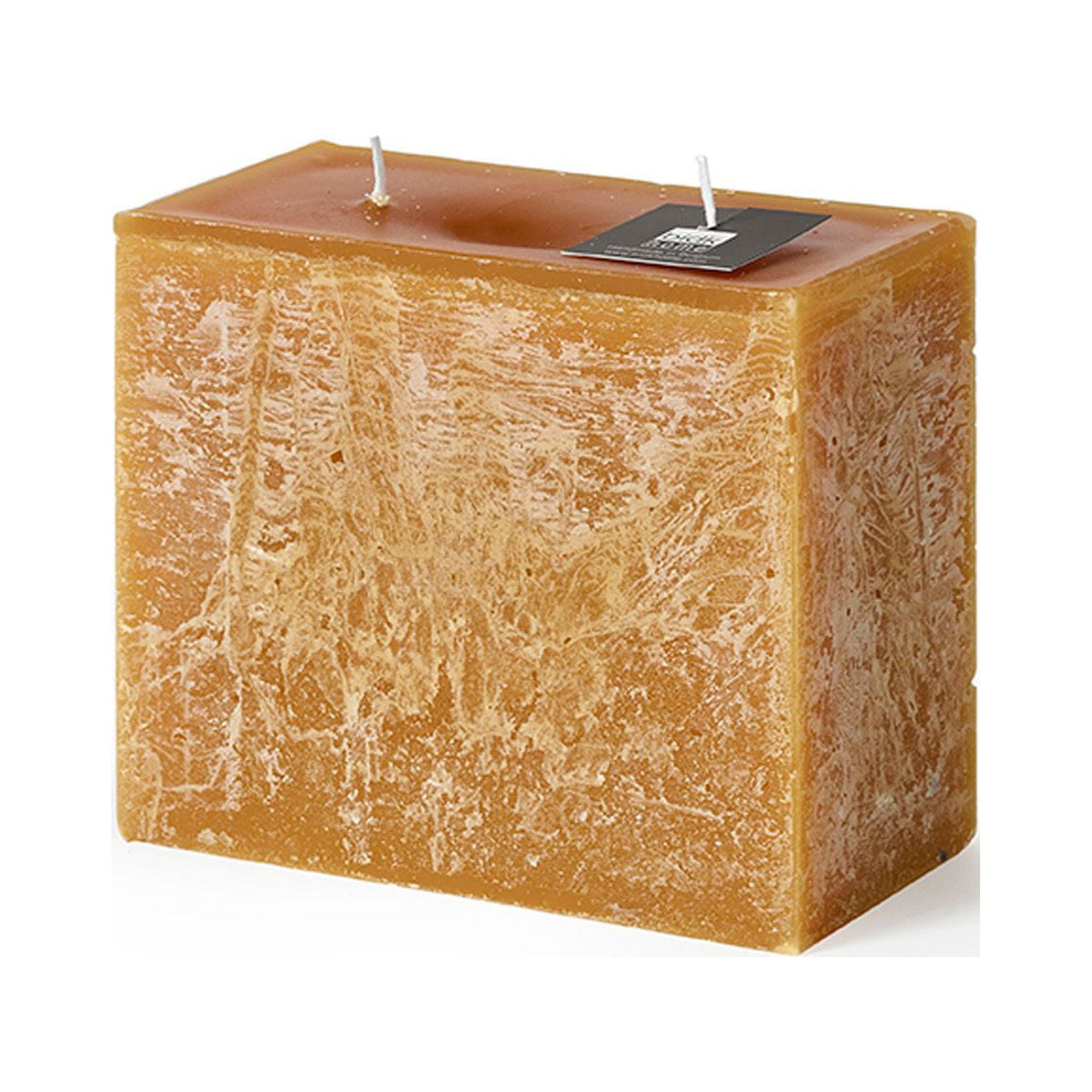 Contemporary Home Living 6.3'' Set of 2 Brown Rectangle Candle Placing ...