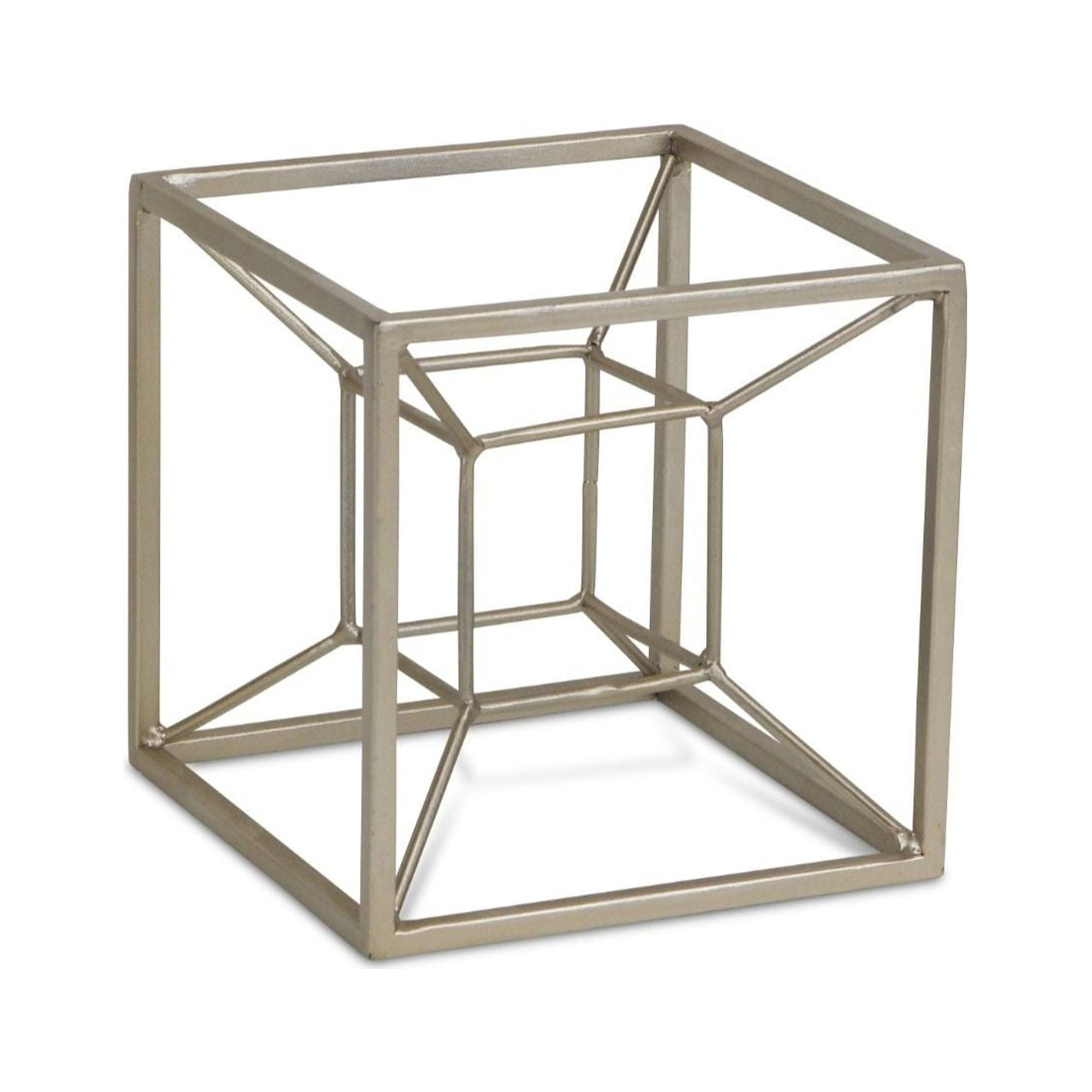 6" Gold Large Tesseract Tabletop Decoration - Walmart.com