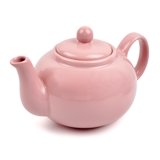 Contemporary Home Living Solid Stoneware Teapot - 6" - Pink - Walmart.com
