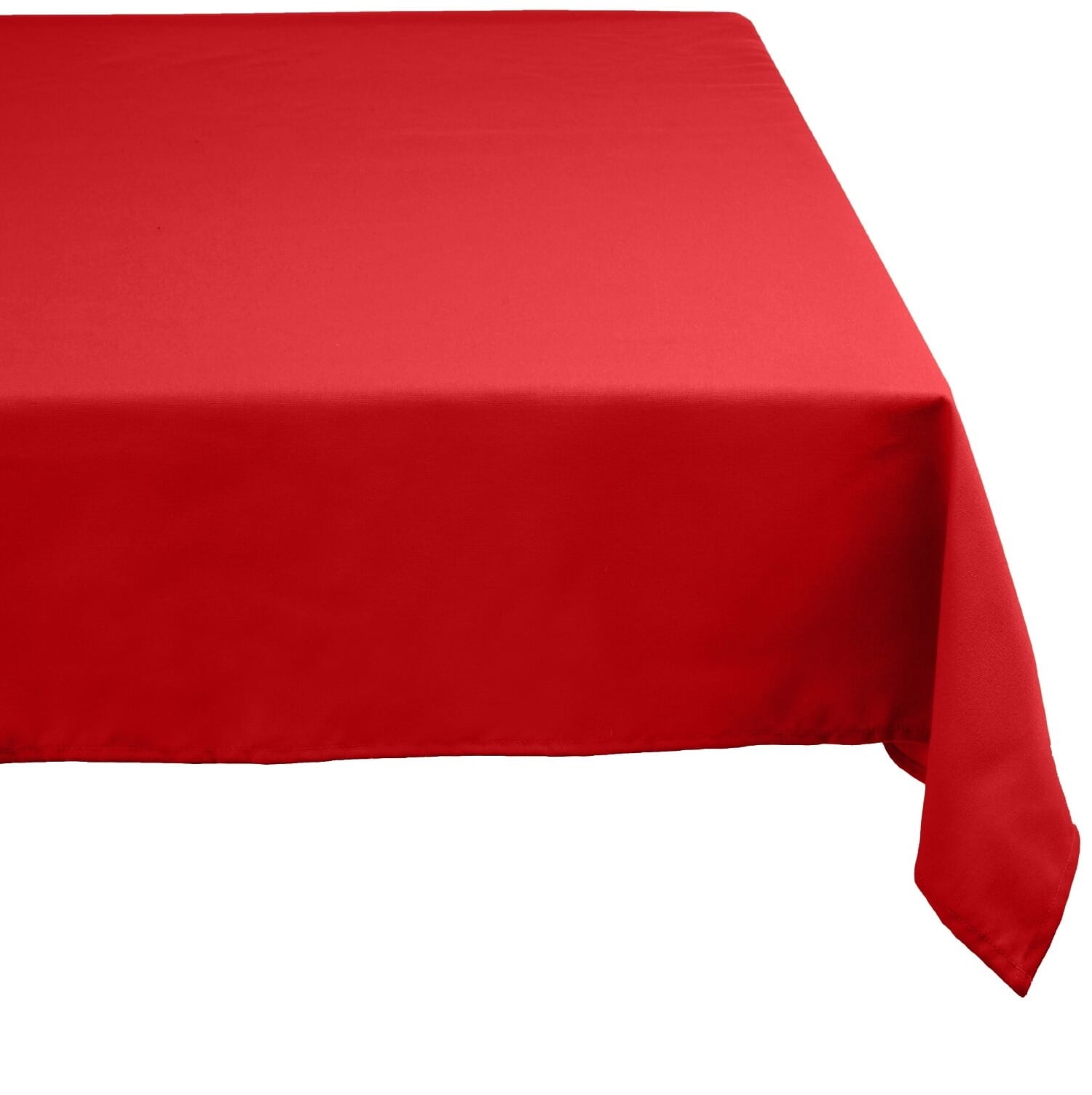 Contemporary Home Living 70" Fire Engine Red Solid Rectangular Table ...