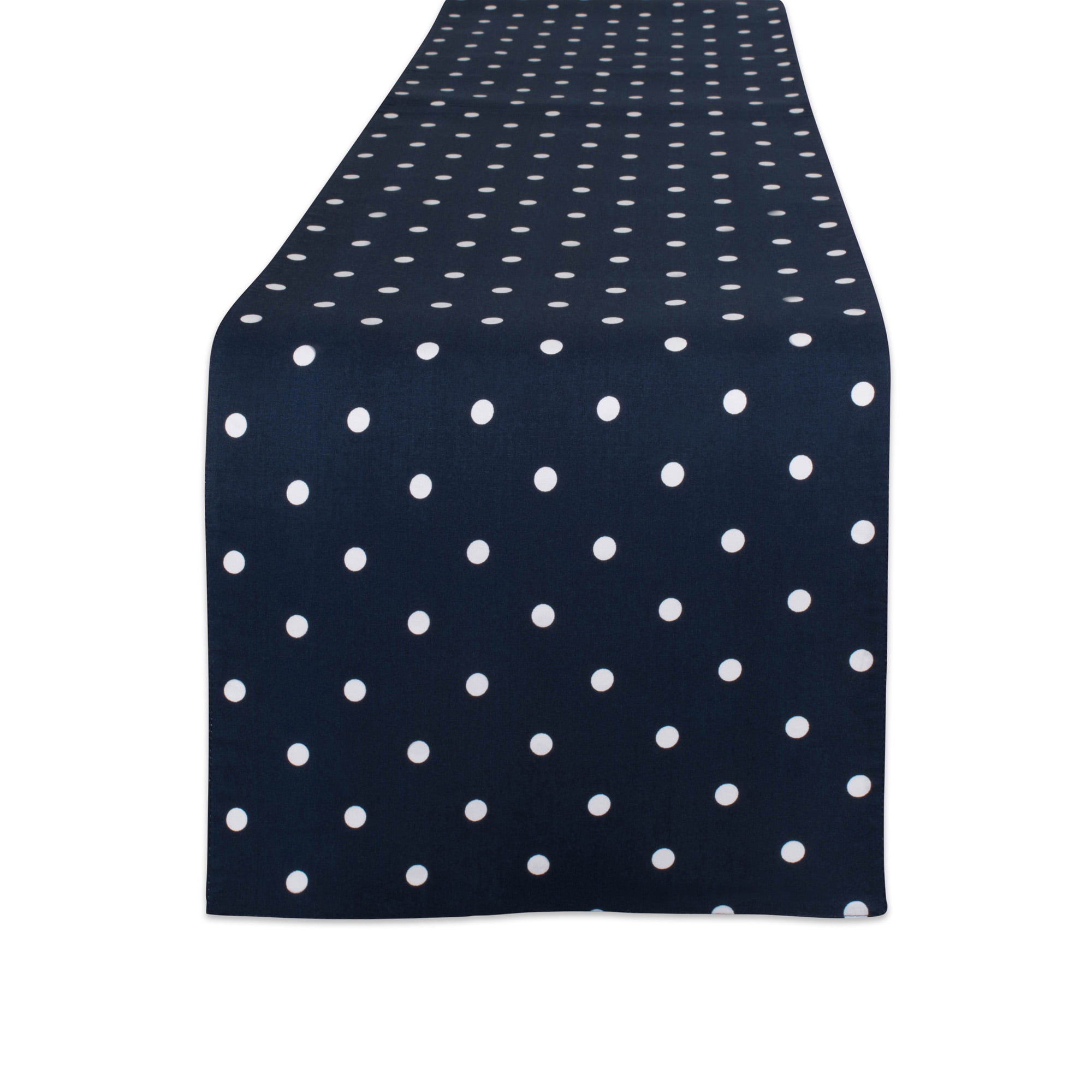 Contemporary Home Living 72" White and Navy Blue Rectangular Reversible ...