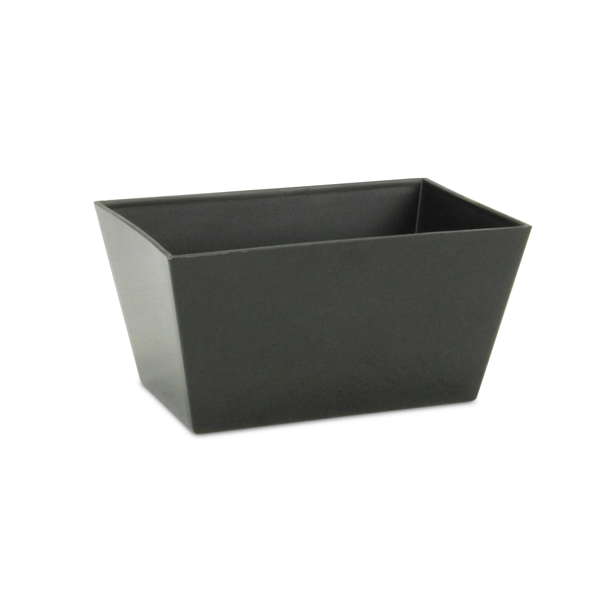 Contemporary Home Living 8.25" Black Tapered Rectangular Planter ...