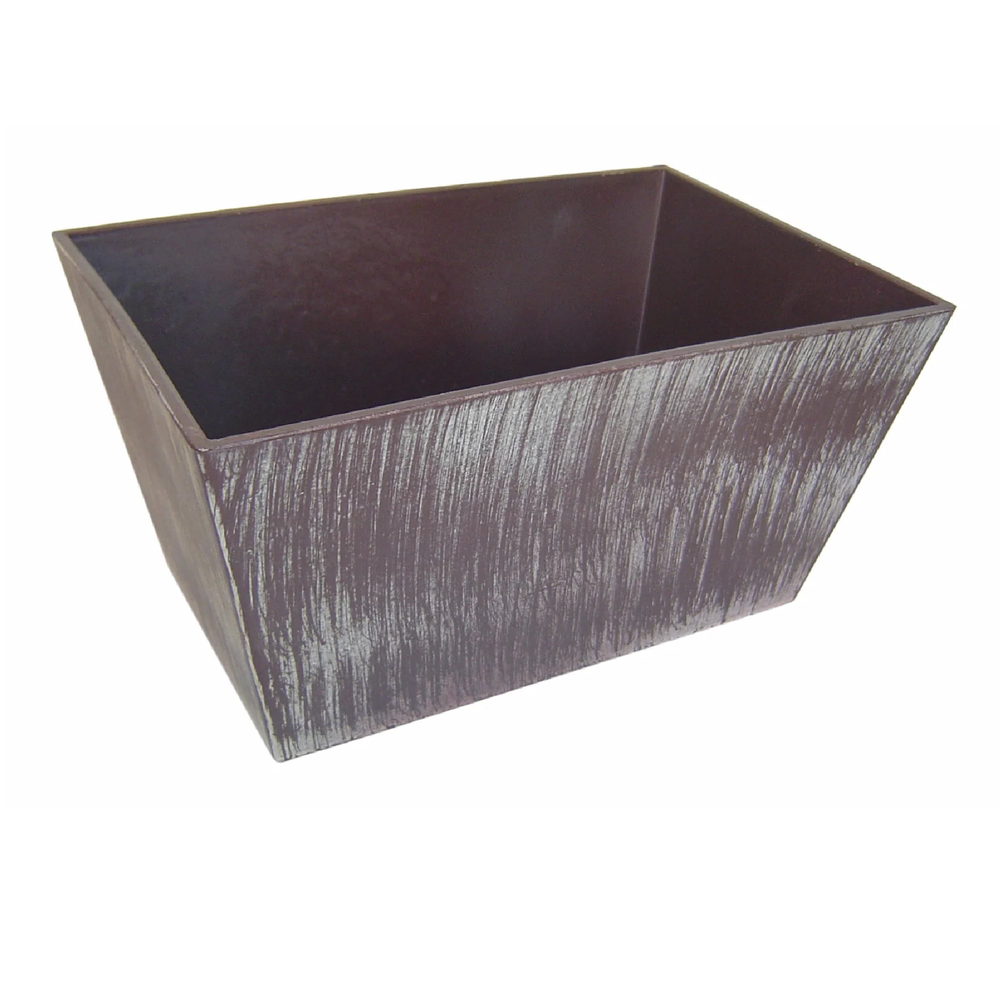 Contemporary Home Living 8.25" Brown and Ivory Tapered Rectangular ...