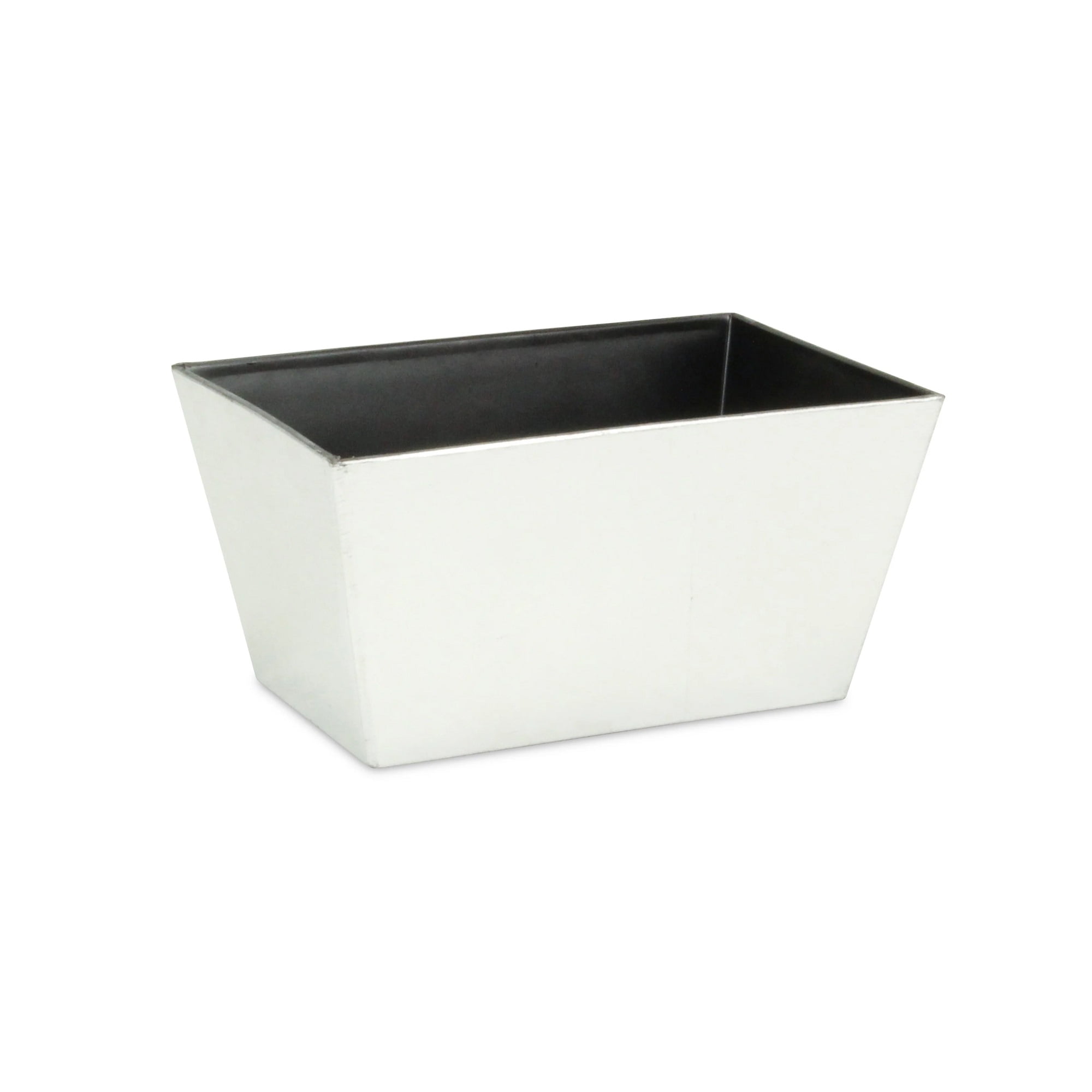 Contemporary Home Living 8.25" Silver and Black Tapered Rectangular ...
