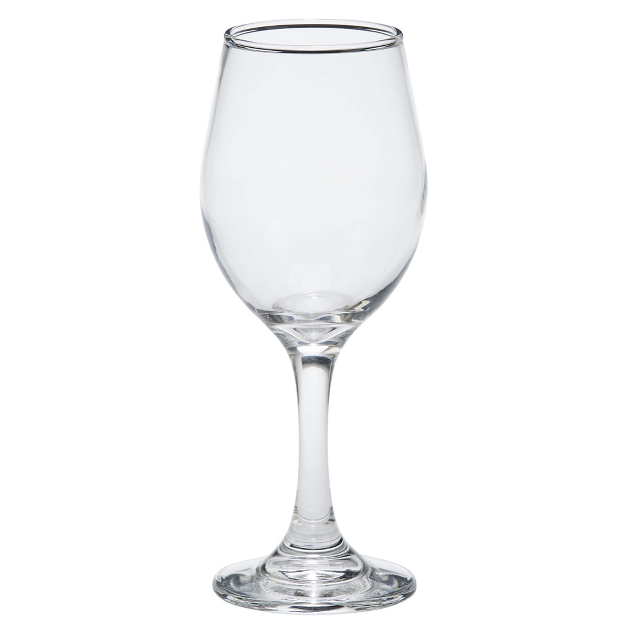 Contemporary Home Living Set of 12 Clear Glass All Purpose Goblet 11 oz ...