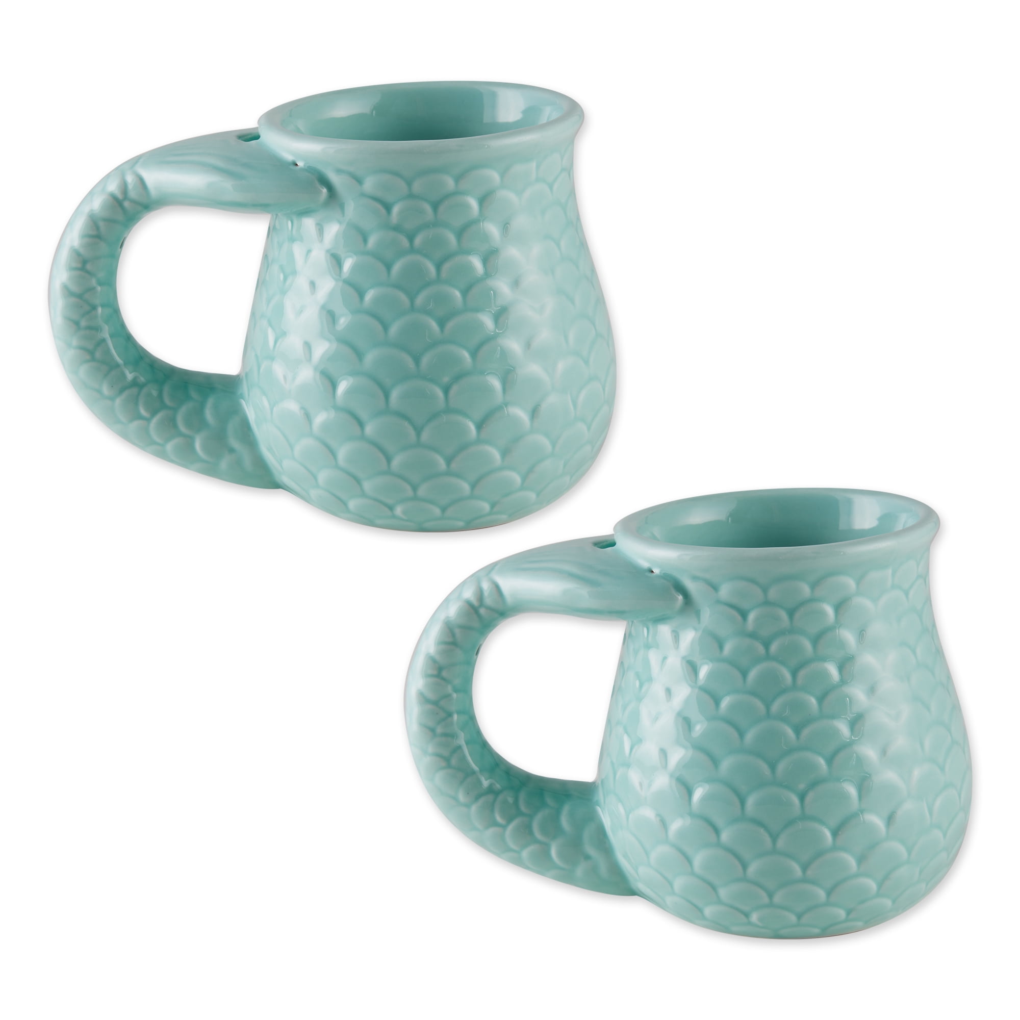 Contemporary Home Living Set of 2 Aqua Blue Home Kitchen Essentials ...