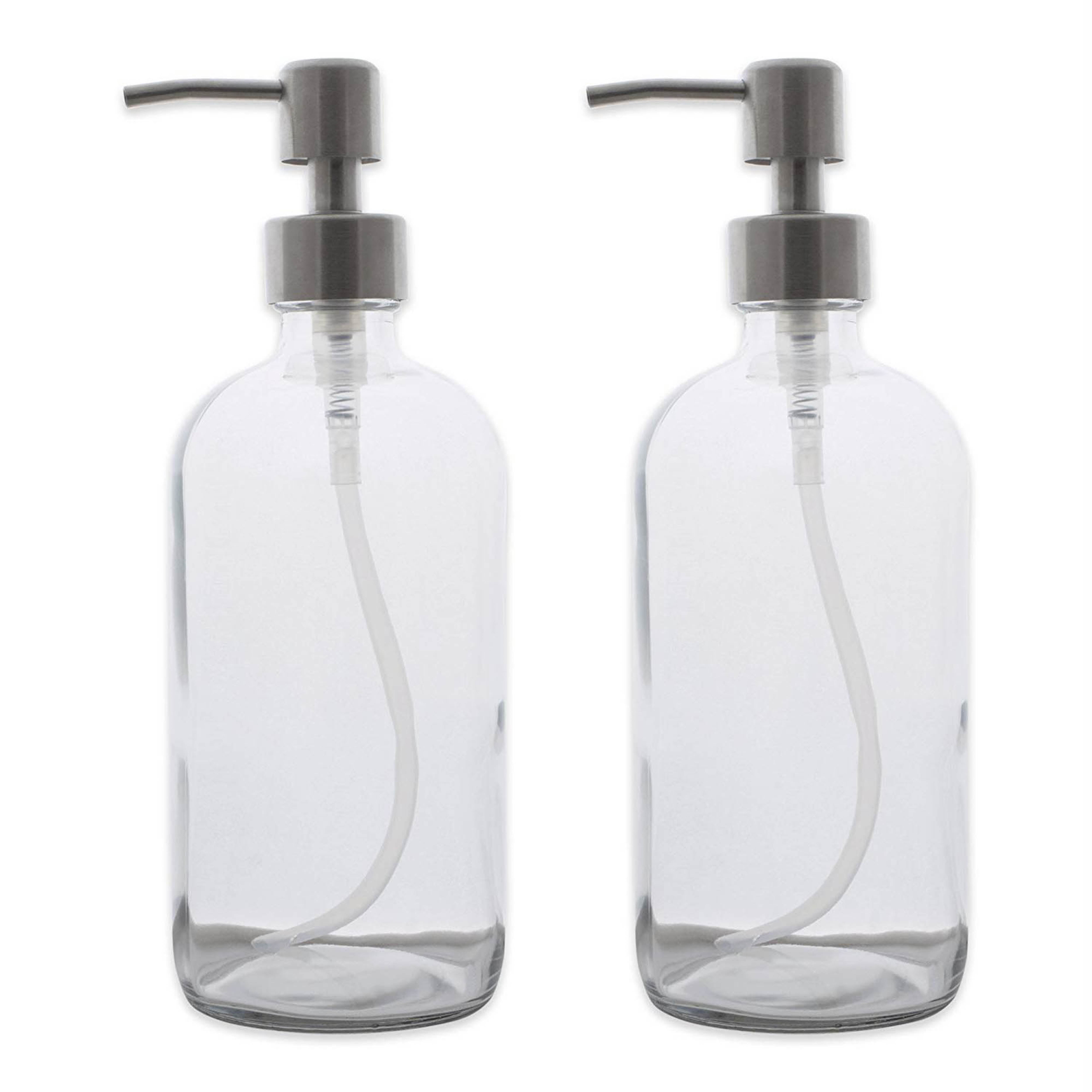 Kitchen Glass Bottle Jar Container, Clear Glass, 16oz - Walmart.com