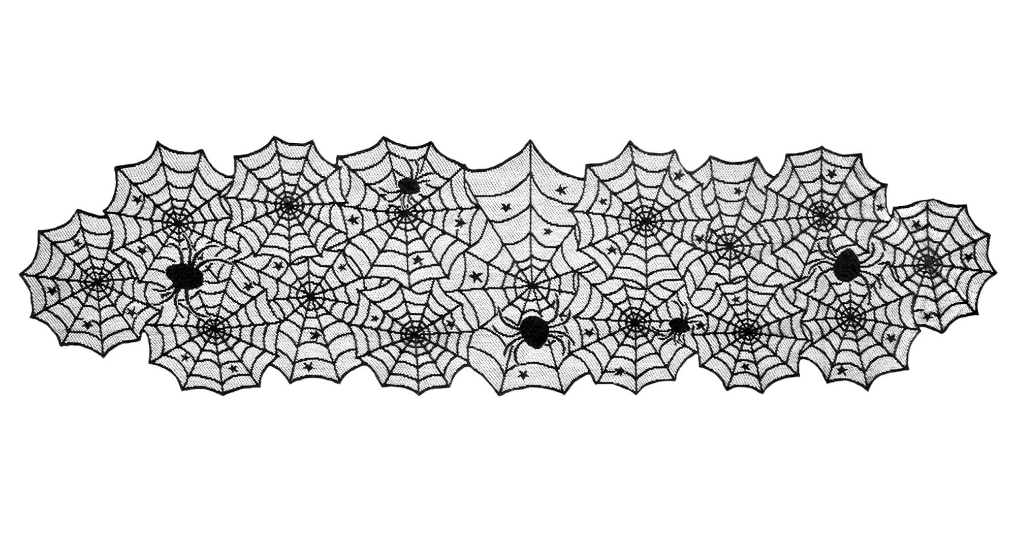 Contemporary Home Living Spiders and Spiderwebs Woven Lace Halloween ...
